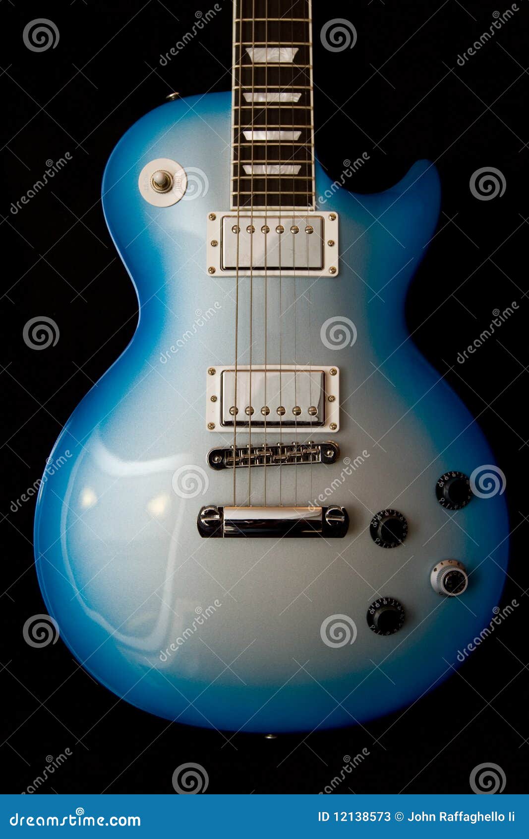 Blue Guitar stock image. Image of strings, studio, music - 12138573