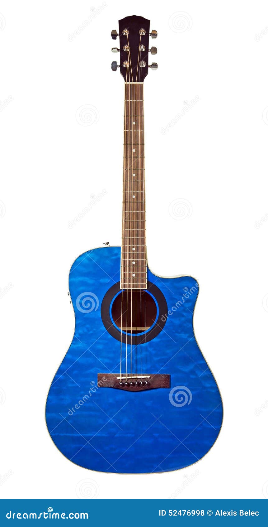 Blue guitar stock photo. Image of rock, blue, music, play - 52476998