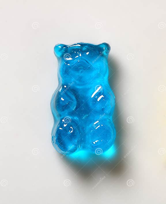Blue Gummy bear editorial stock image. Image of chewy - 97397109