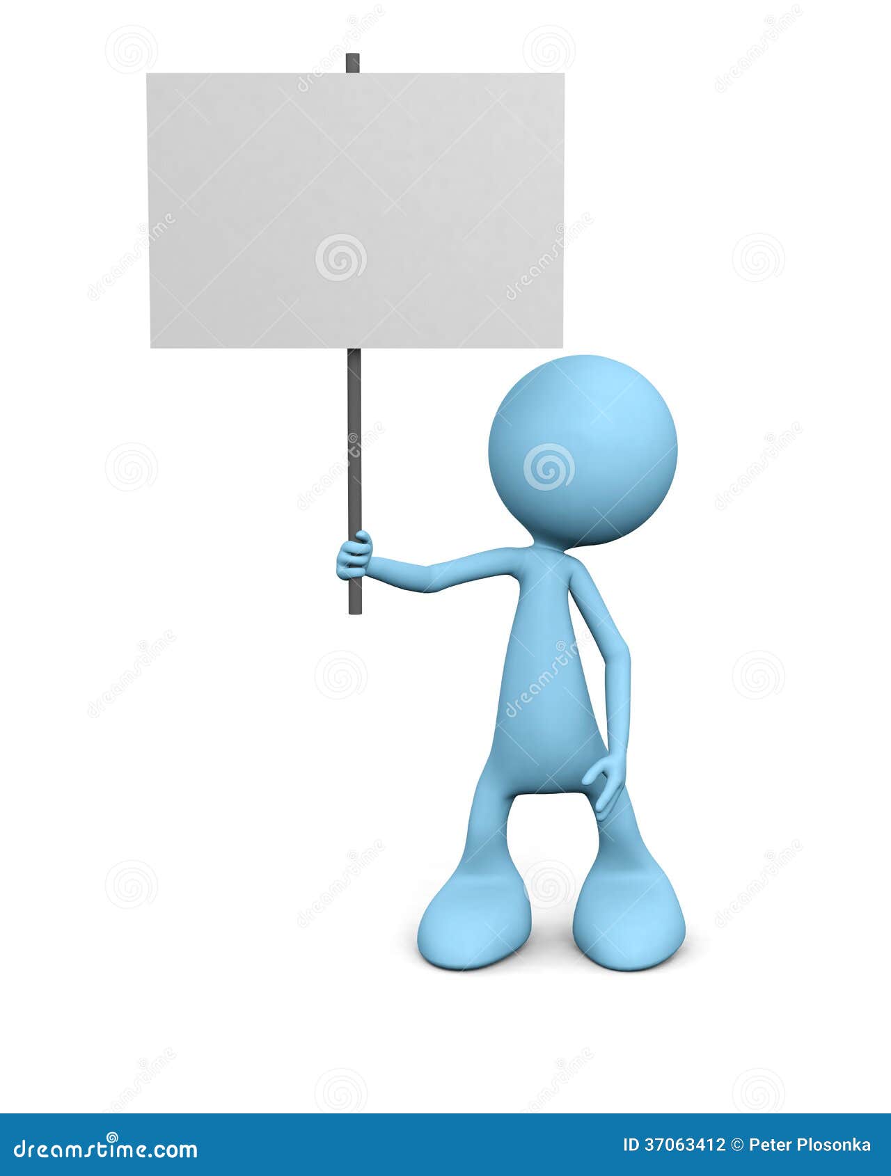Blue guy stock illustration. Illustration of communication - 37063412