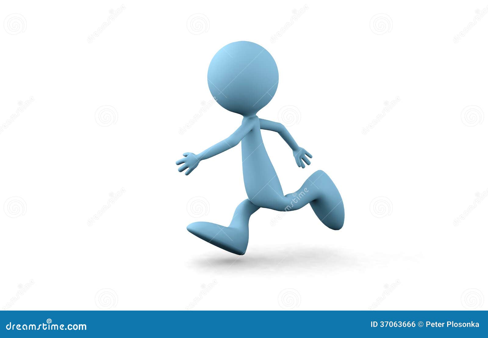 Blue guy stock illustration. Illustration of abstract - 37063666