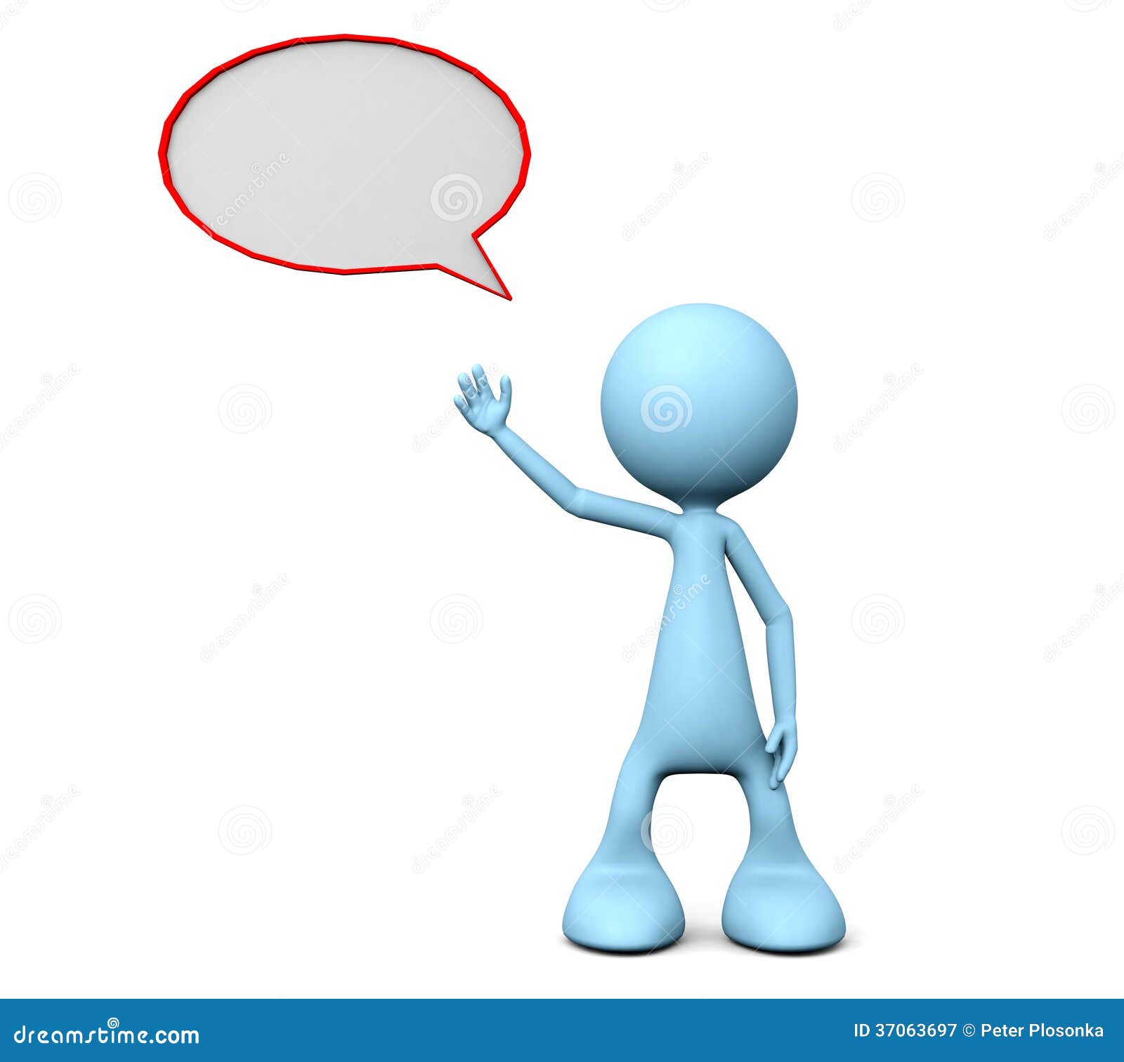 Blue guy stock illustration. Illustration of isolated - 37063697