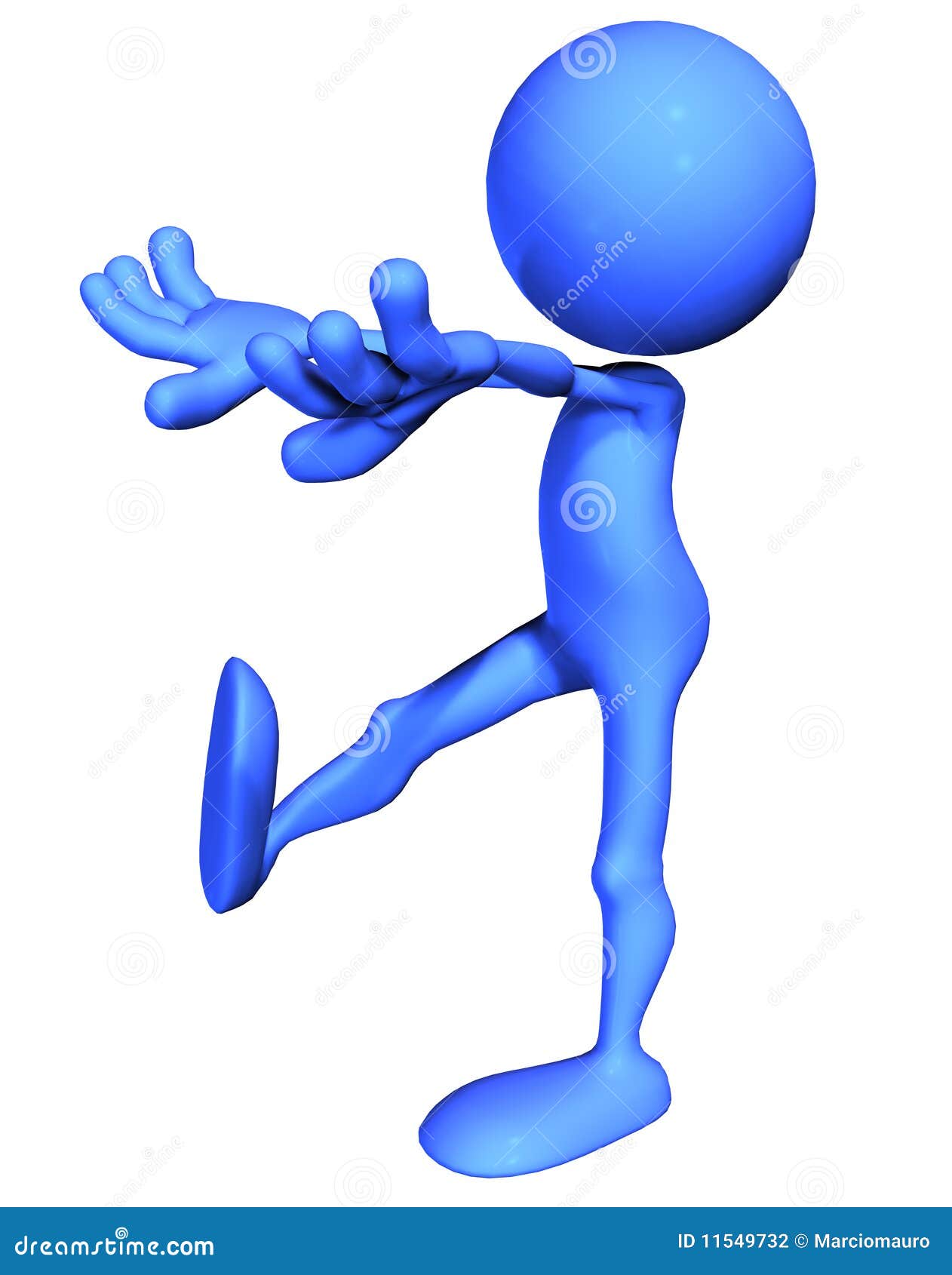 Blue Guy - Sleep walking stock illustration. Illustration of white ...