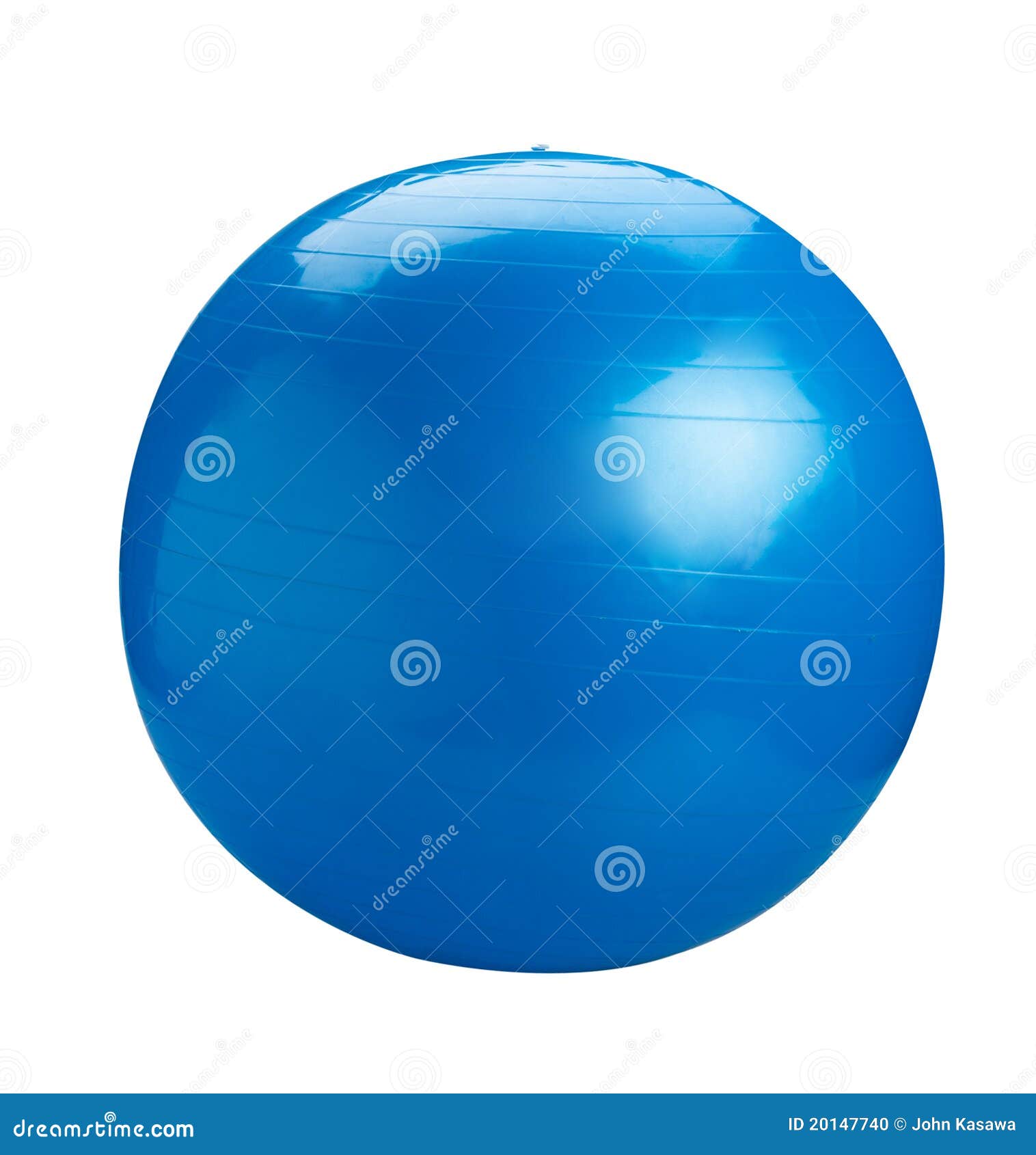 Blue gym ball stock photo. Image of bounce, ball, training - 20147740