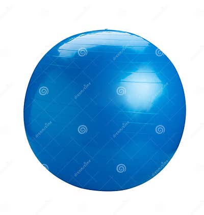 Blue gym ball stock photo. Image of bounce, ball, training - 20147740