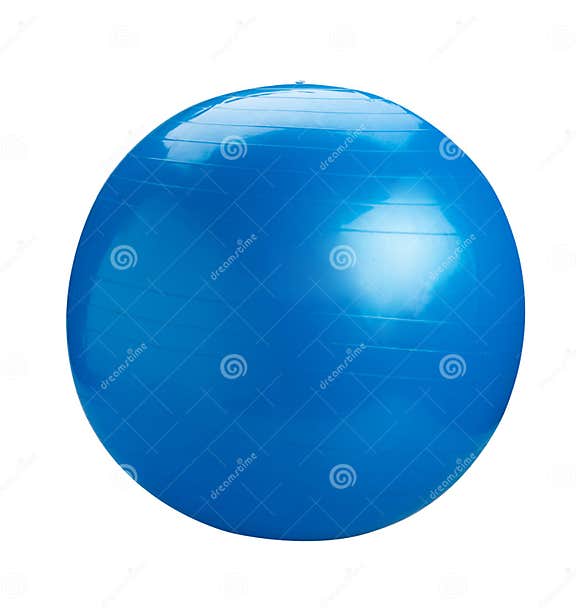 Blue gym ball stock photo. Image of bounce, ball, training - 20147740