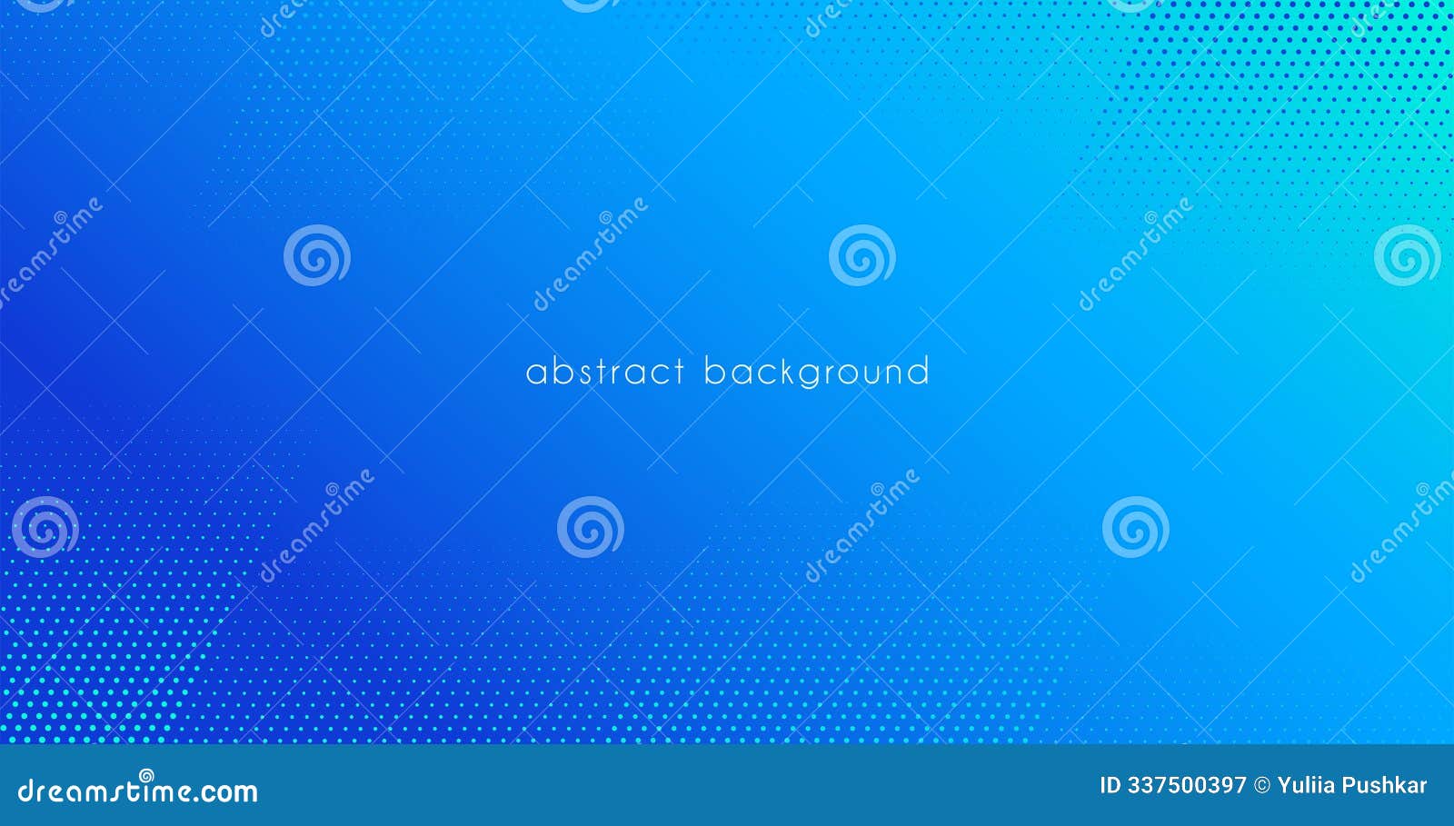 Blue Halftone Dotted Abstract Gradient Background. Vector Diagonal ...