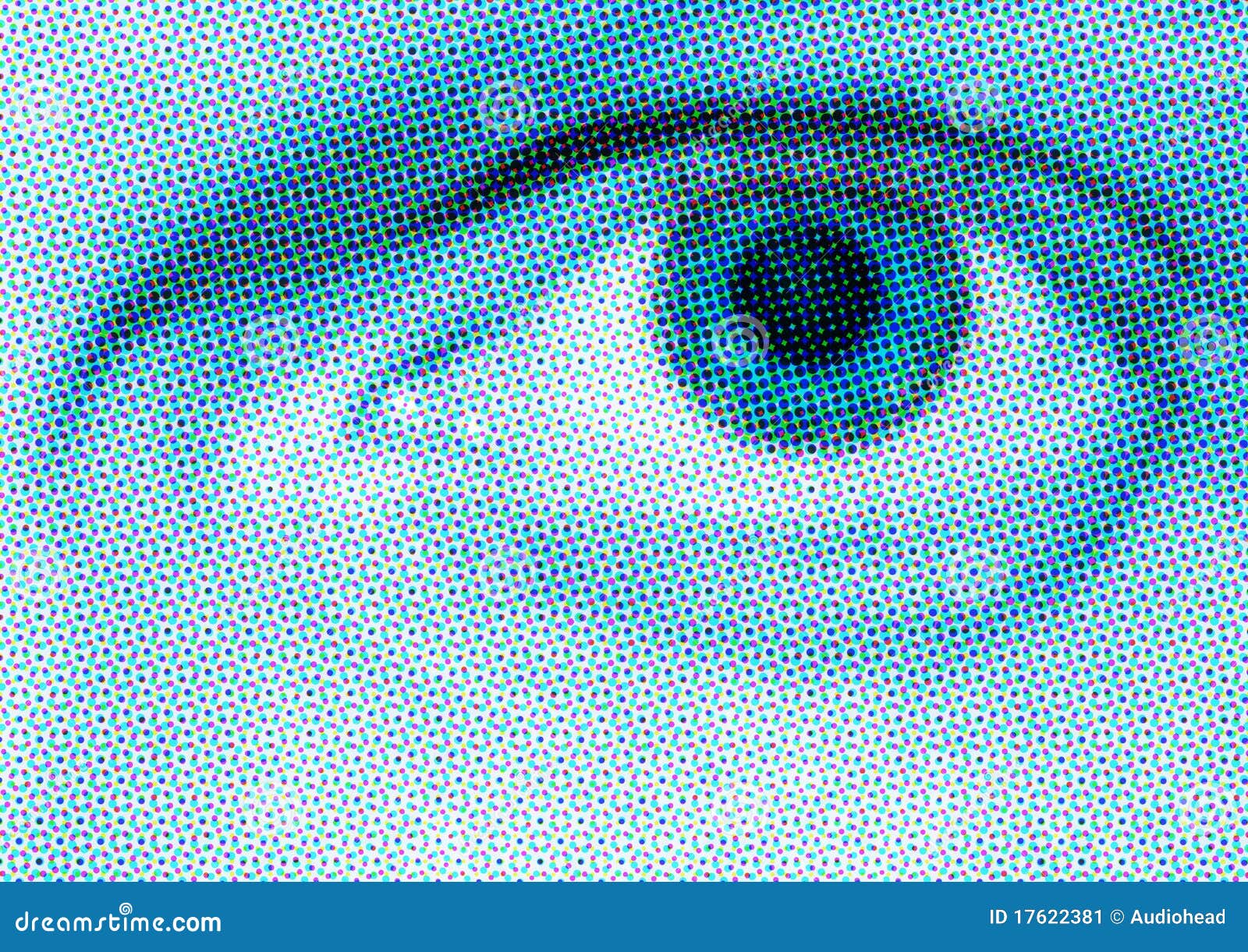 Blue Halftone Eye stock image. Image of space, drawing - 17622381