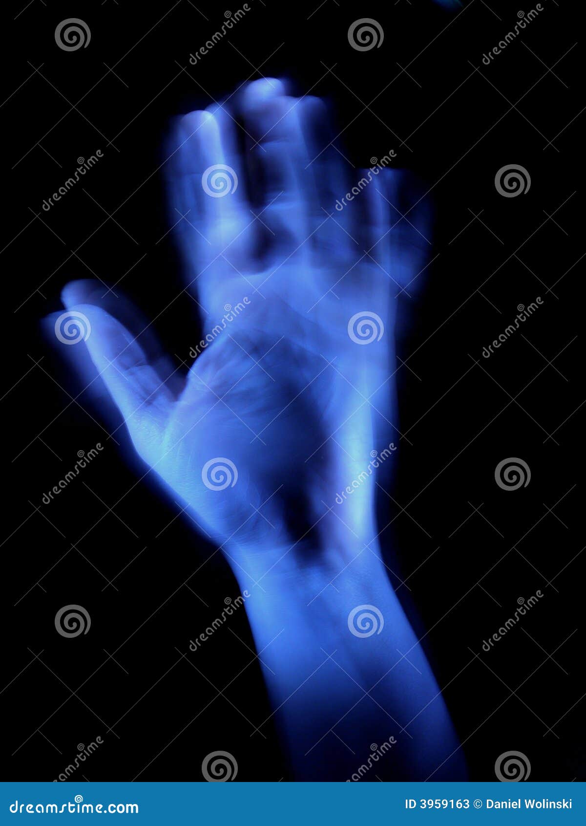 Blue hand, stock image. Image of dreadful, fearful, blue - 3959163