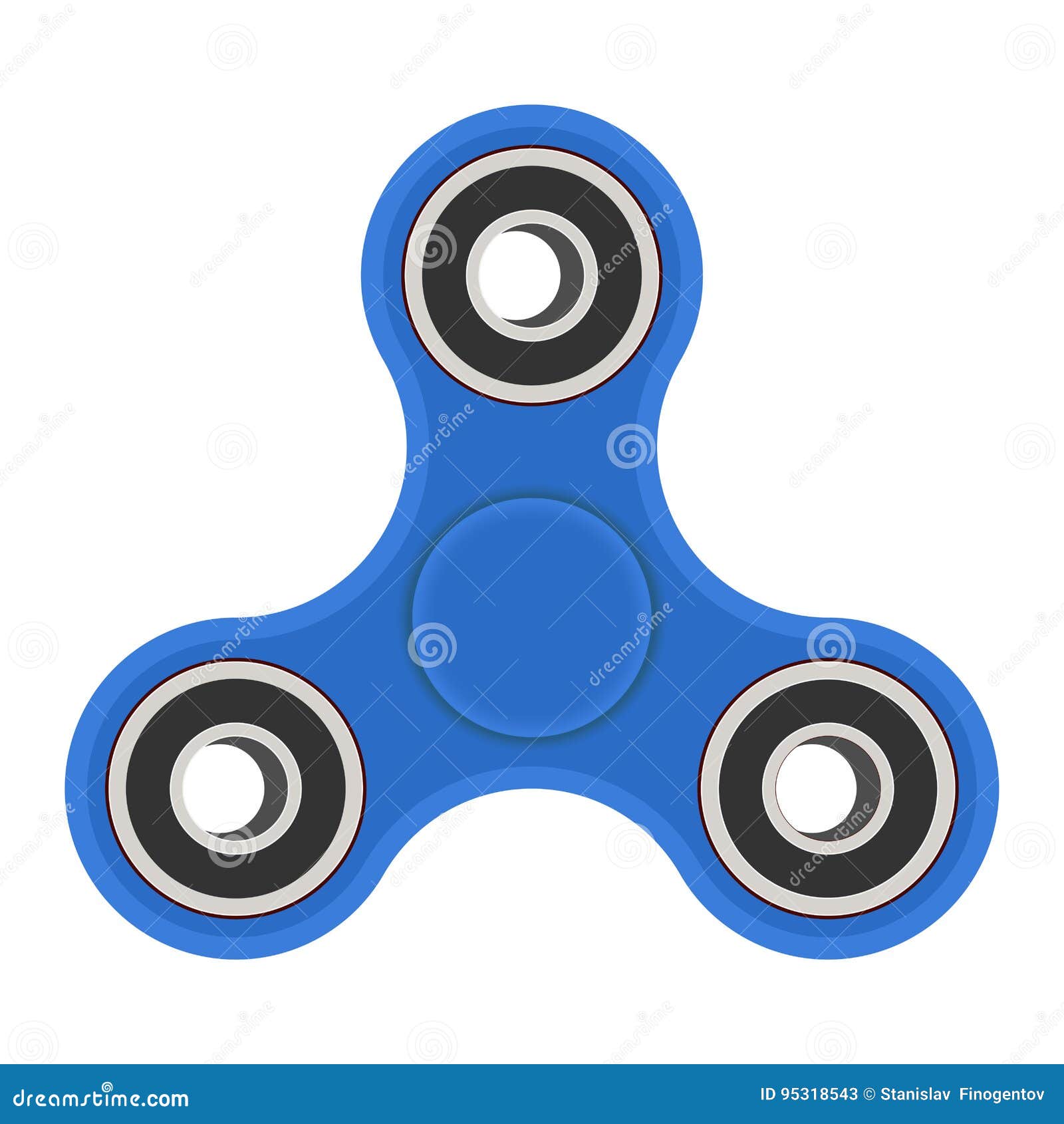 Fidget Spinner Web Banner Ad In Flat Vector Design. Trendy Hipster Hand ...