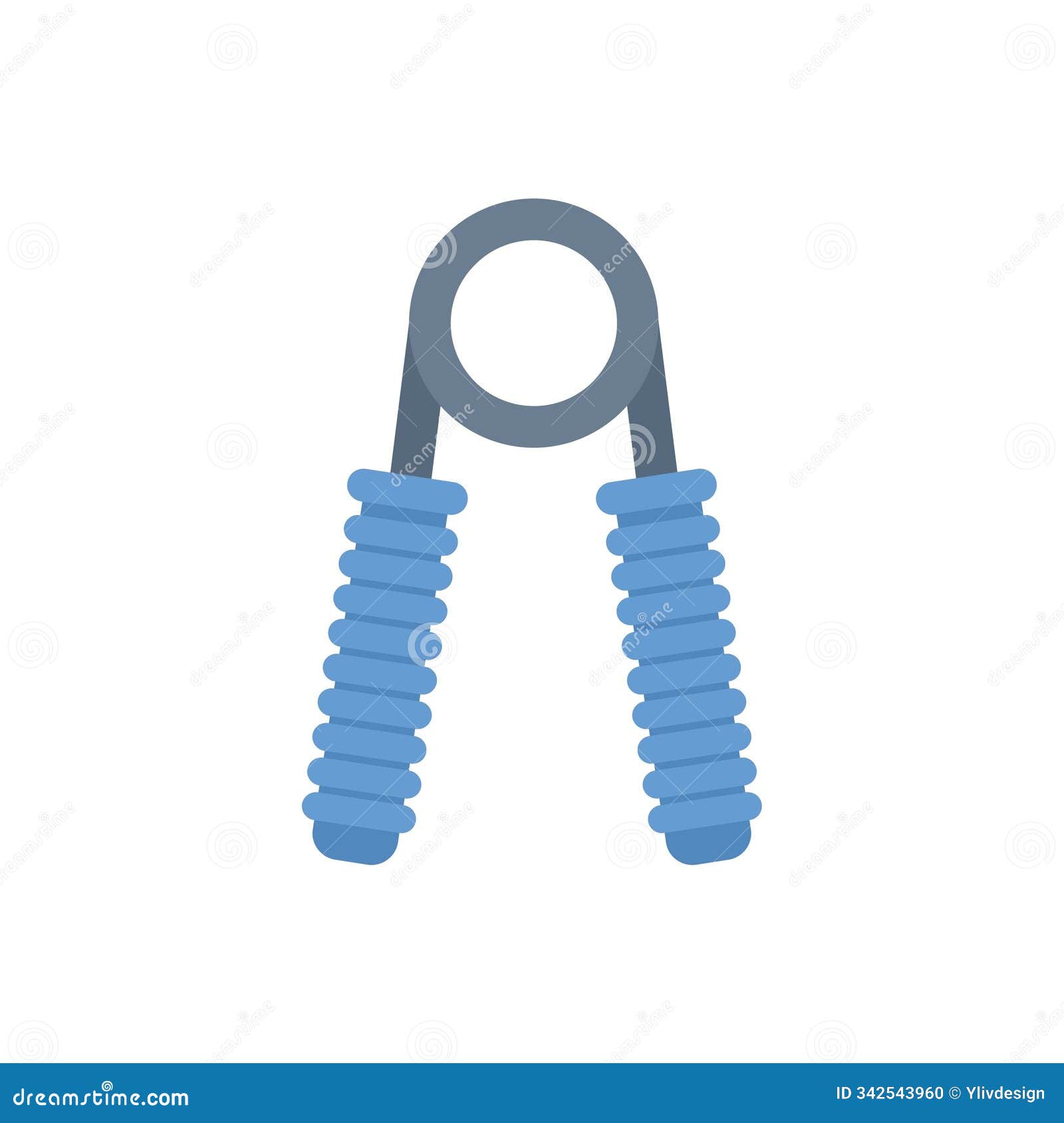 Blue Hand Grip Exerciser for Forearm Training Stock Illustration ...