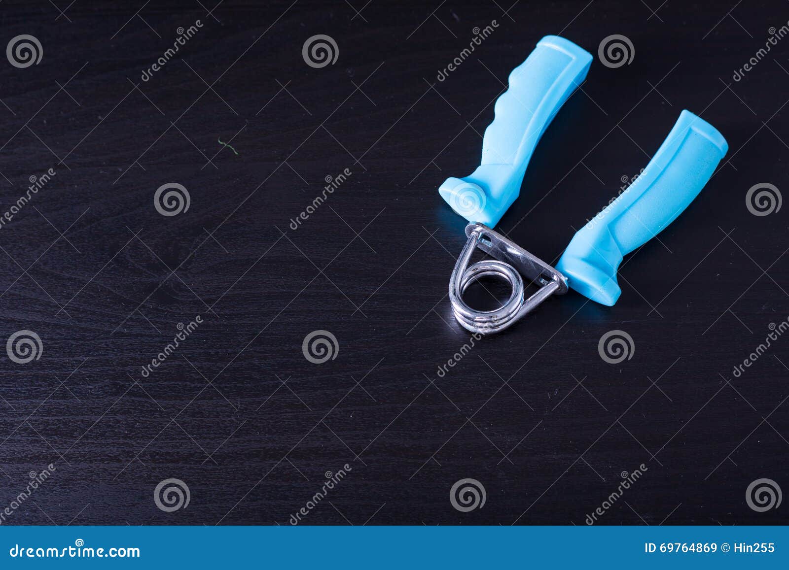 Blue Hand Gripper stock image. Image of white, equipment - 69764869