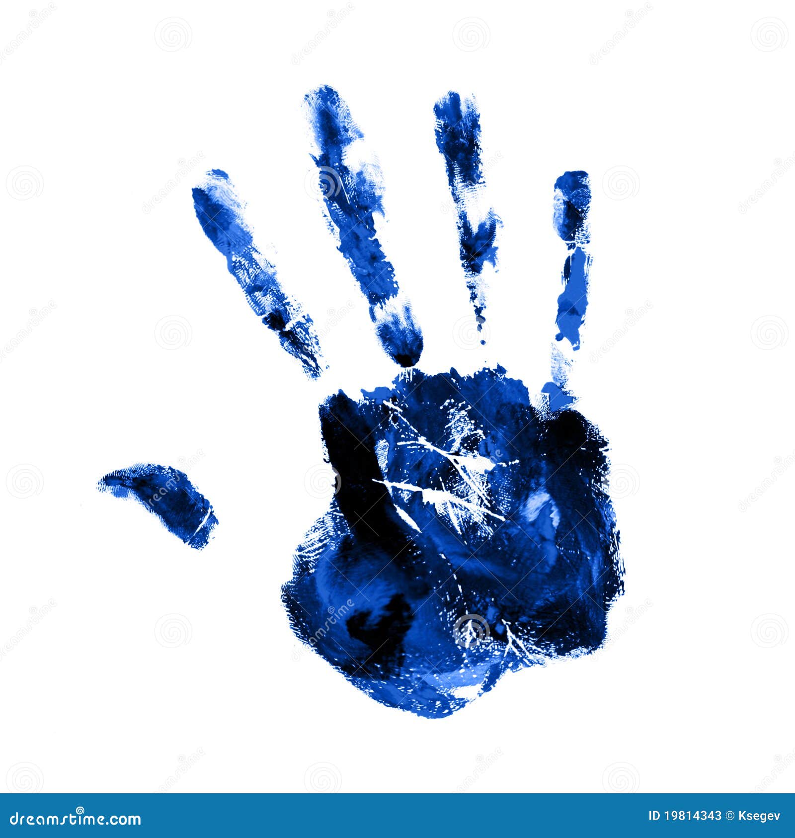 Blue Hand Pallet Hydraulic Truck Isolated On White Background Stock ...