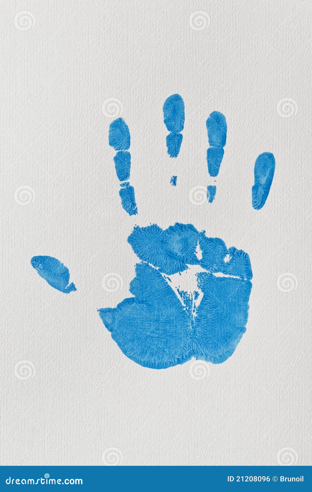 Blue Hand-print stock illustration. Illustration of texture - 21208096