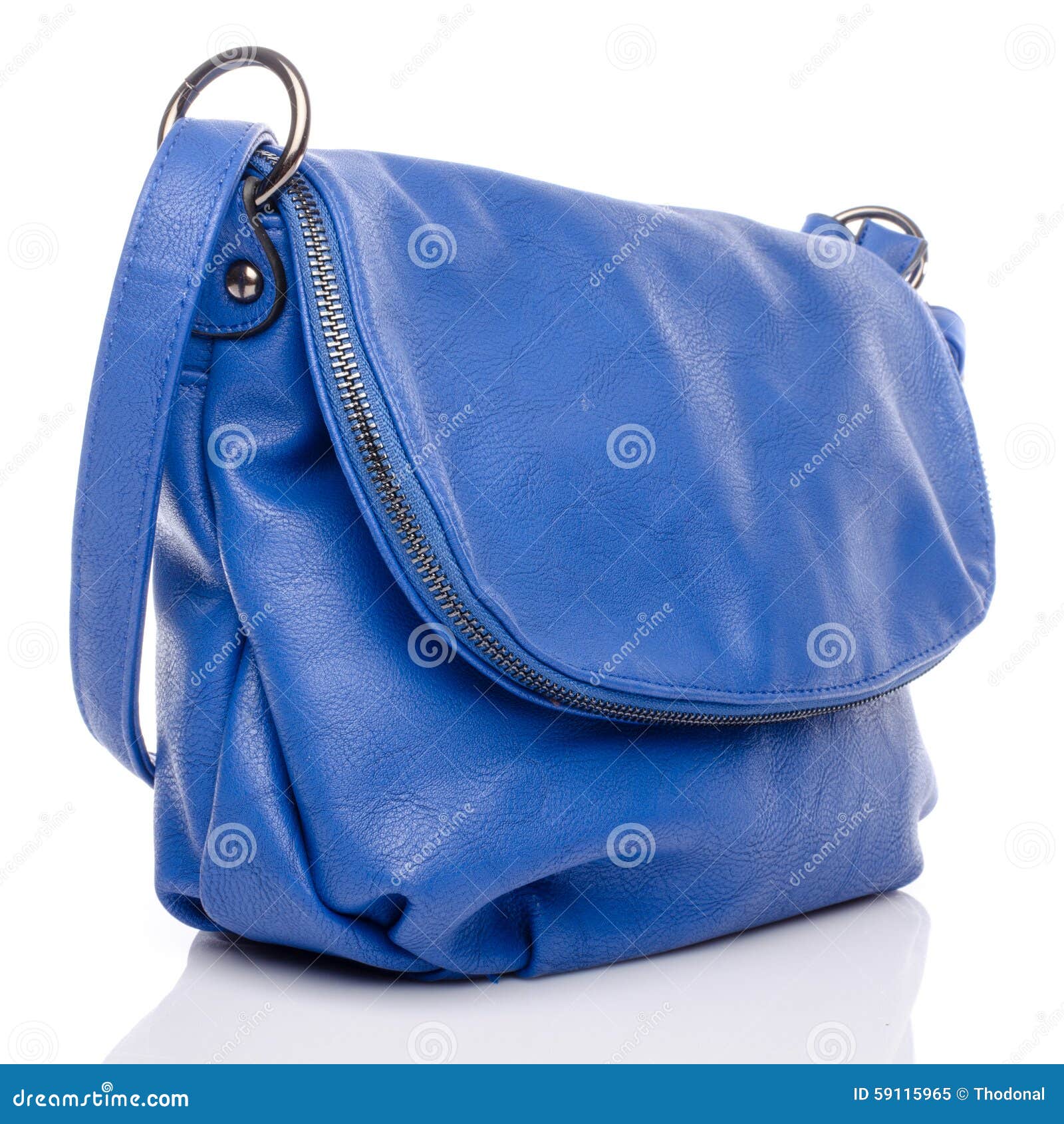 Blue handbag stock image. Image of fashion, white, female - 59115965