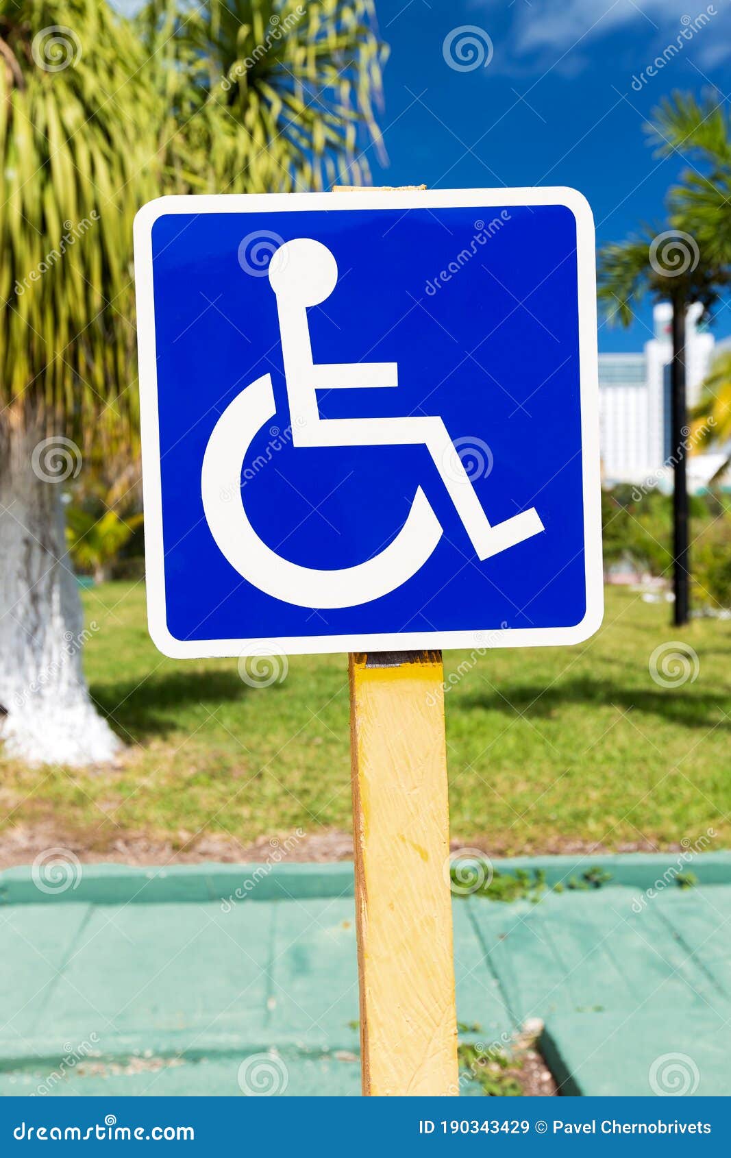 Blue Handicapped Sign with Wheelchair Stock Image - Image of ...