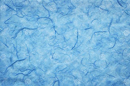 Blue Handmade Paper Texture Stock Photo - Image of handicraft, grain ...