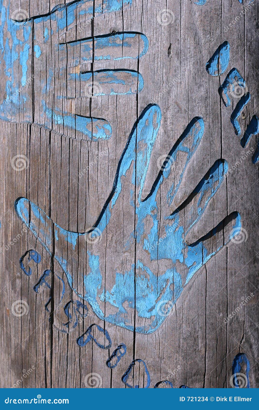 Blue hands stock photo. Image of trunk, carver, hands, peace - 721234