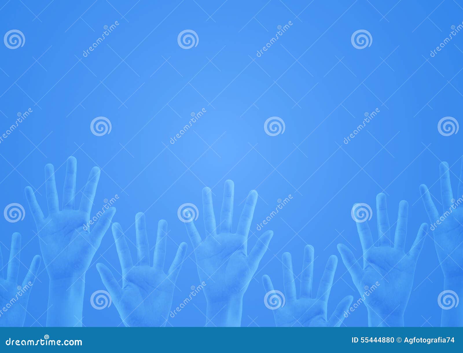 Blue hands stock photo. Image of sale, success, gesture - 55444880
