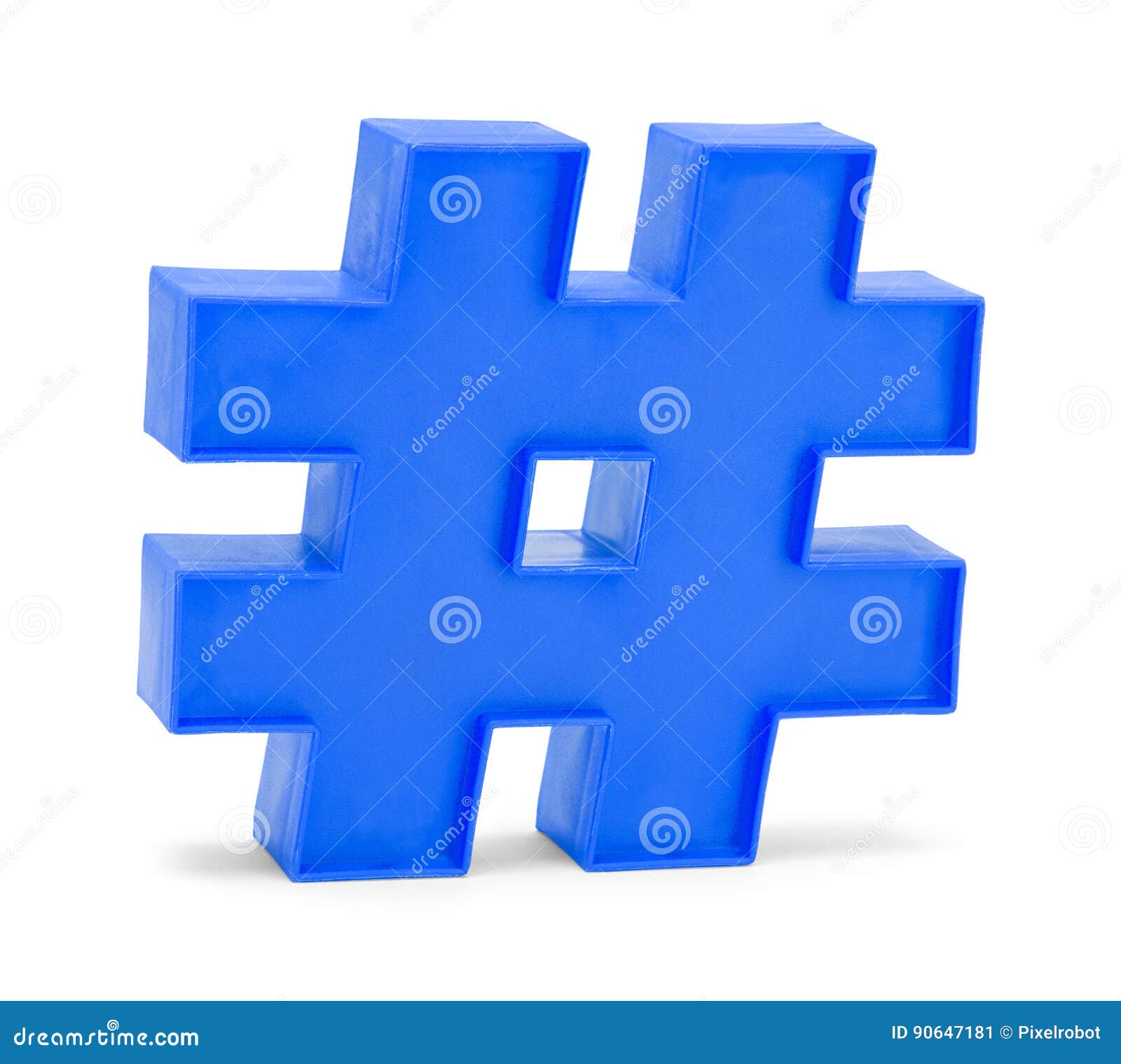 Blue Hash Tag stock image. Image of messaging, isolated - 90647181