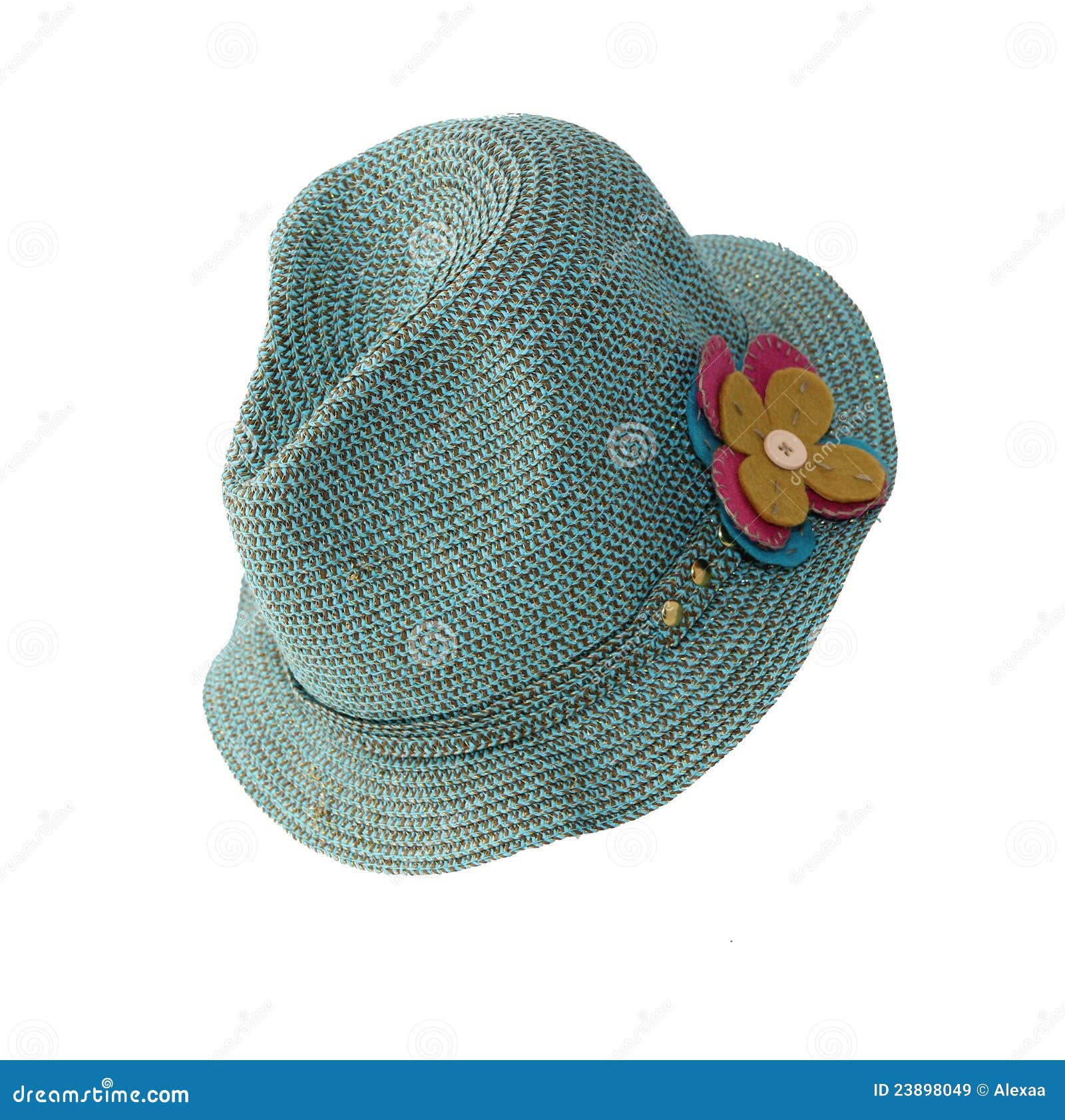 Blue hat stock image. Image of isolated, accessory, female - 23898049