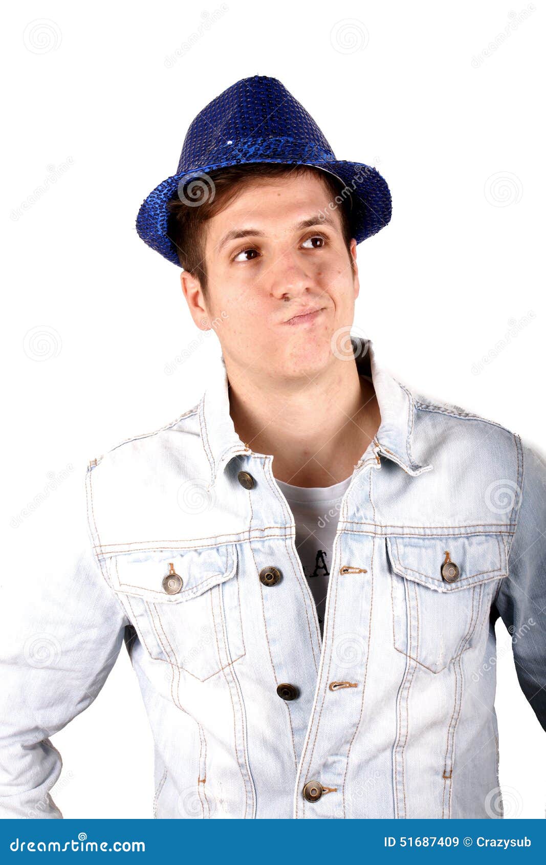 Blue hat stock image. Image of blue, people, isolated - 51687409