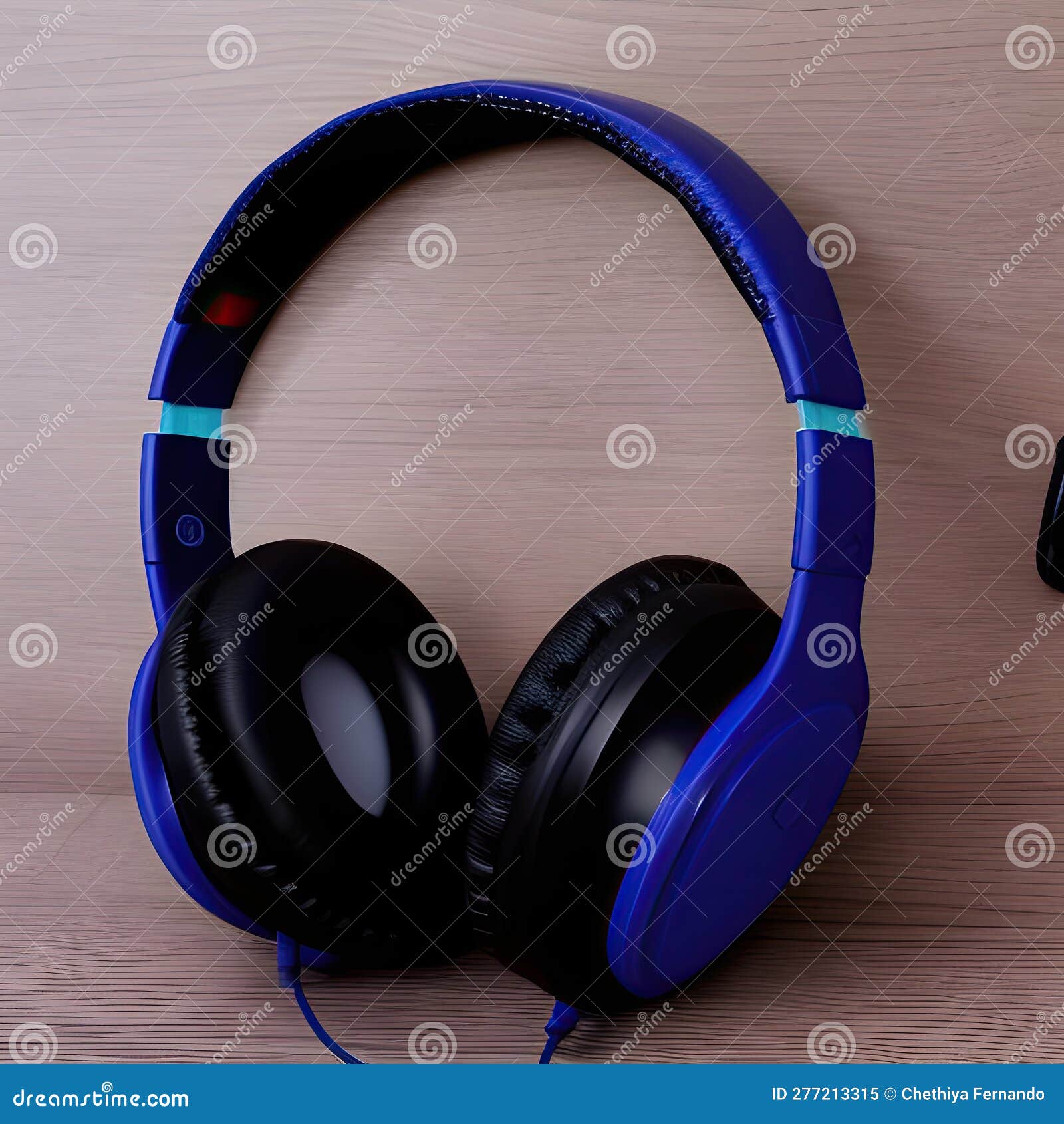 Blue Headset on Display in High-quality Photograph. Created by ...