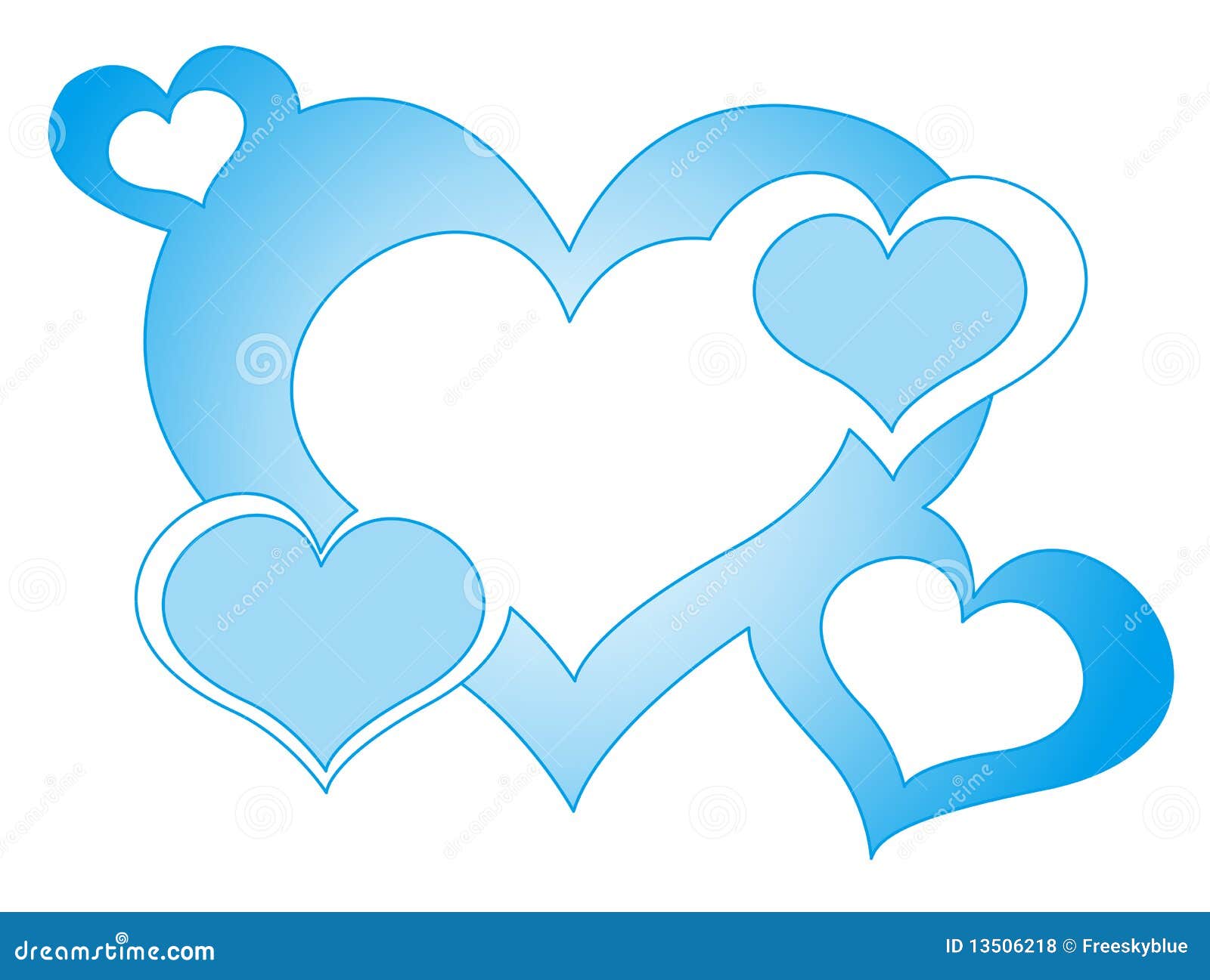 Blue heart stock illustration. Illustration of romance - 13506218