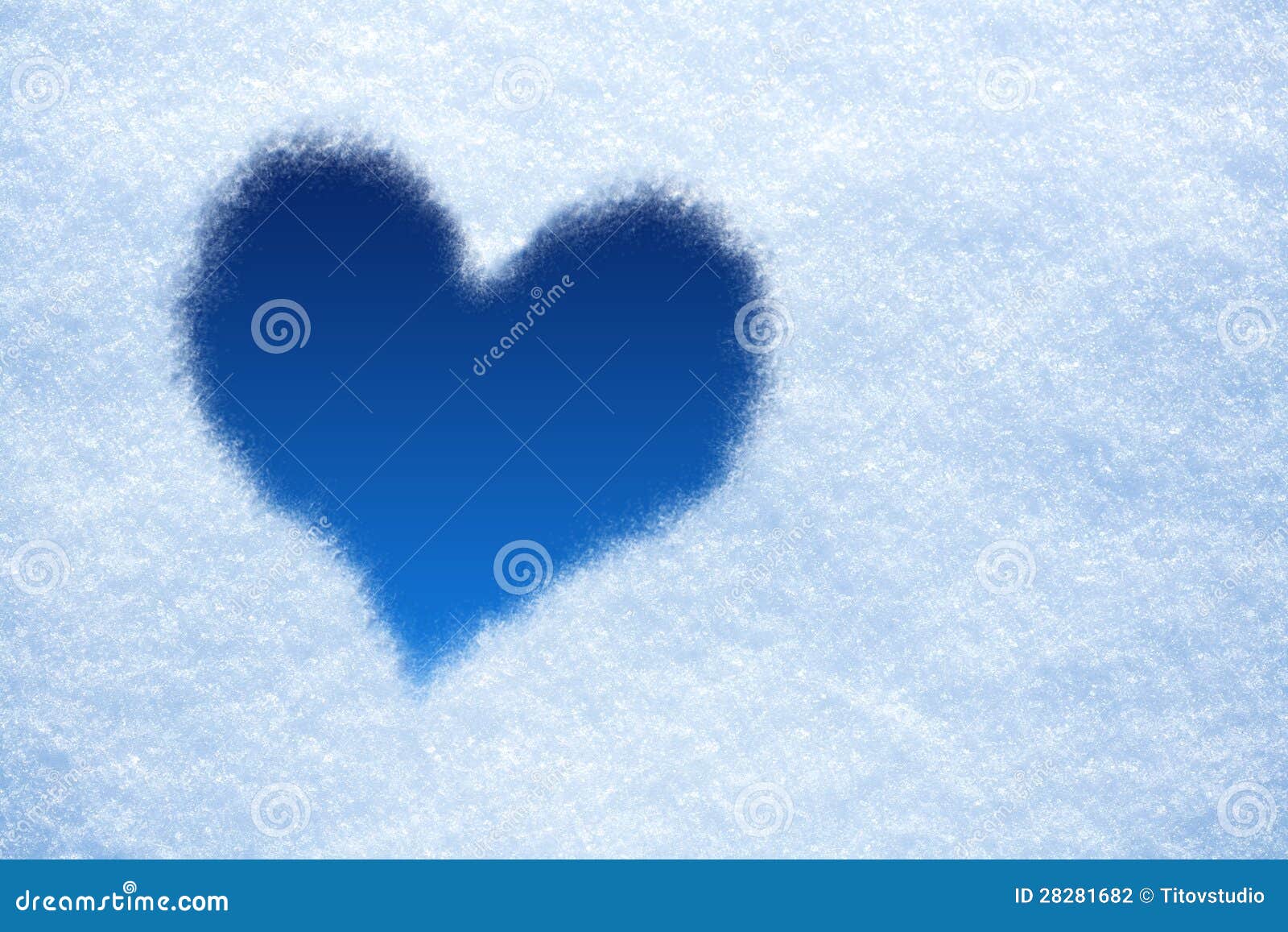 Blue Heart Ice Snow Background Stock Images - 663 Photos