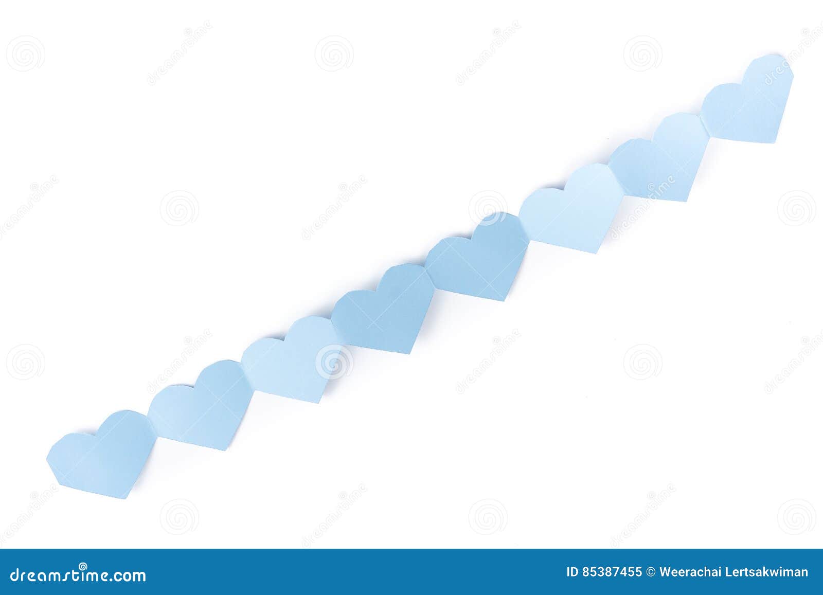 Blue heart paper stock image. Image of shape, bright - 85387455