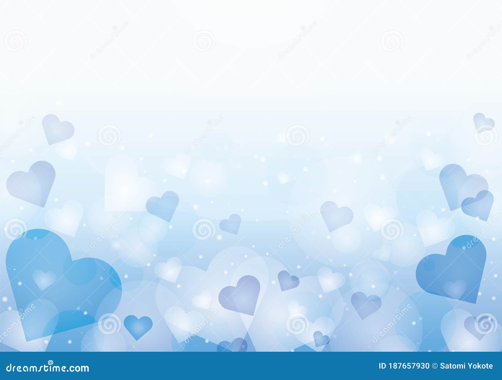 Blue Heart Pattern Background Material Glitter Stock Vector ...