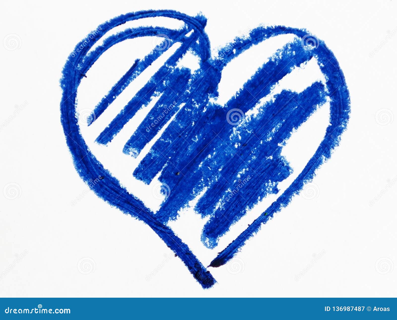 BLUE heart shape stock image. Illustration of abstract - 136987487