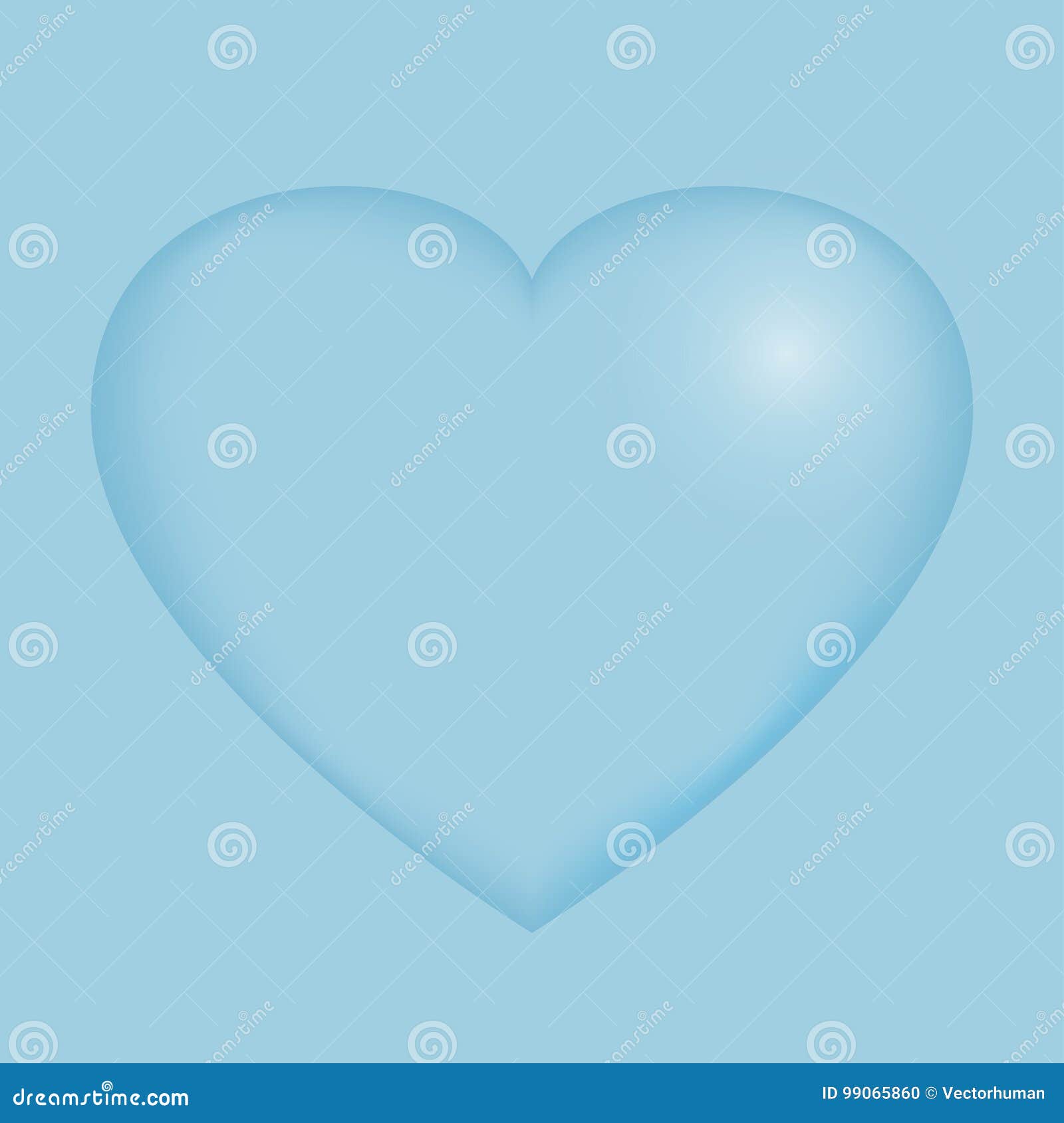 Blue heart vector stock vector. Illustration of design - 99065860