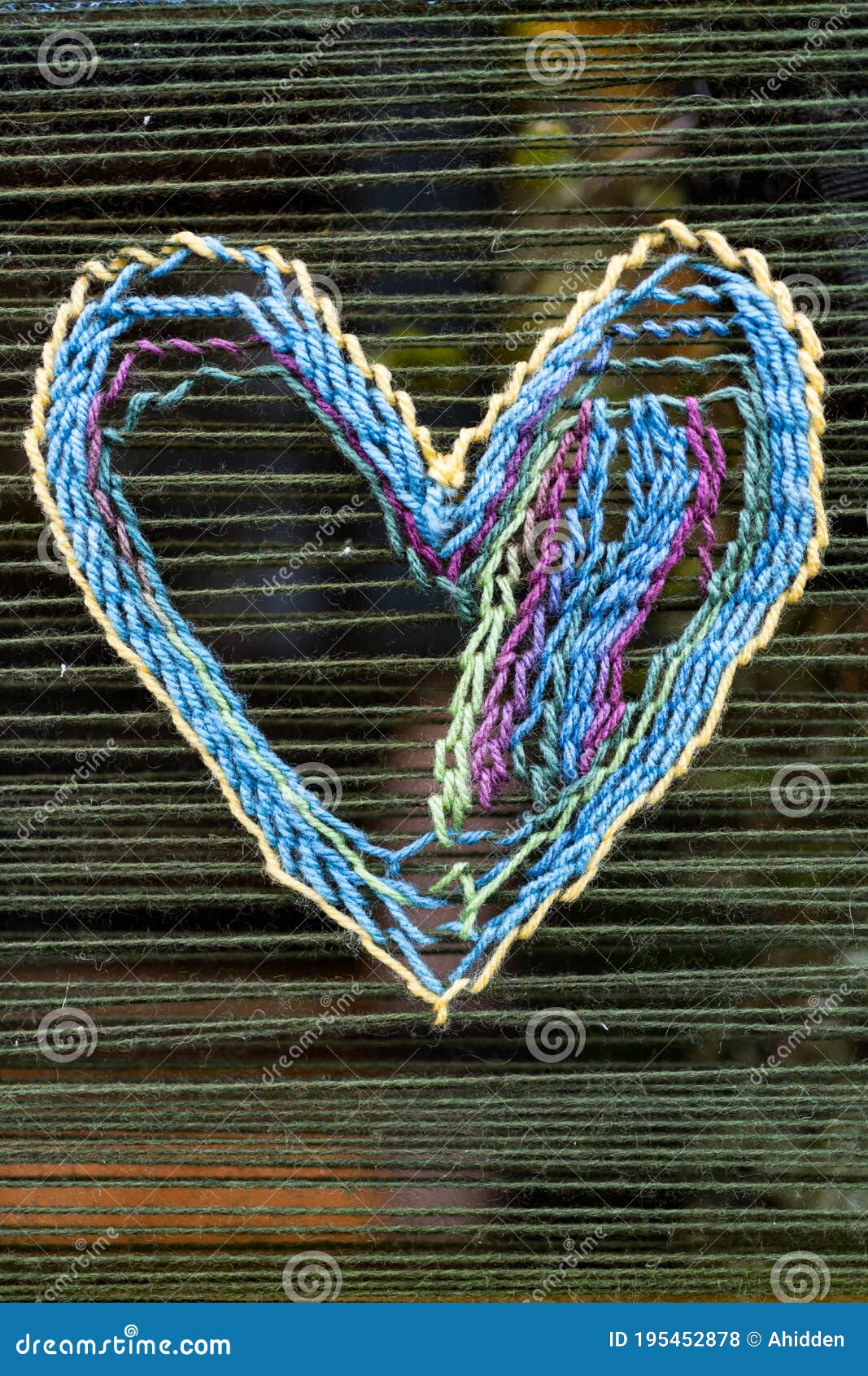 Wool heart texture stock photo. Image of love, knitting - 195452878