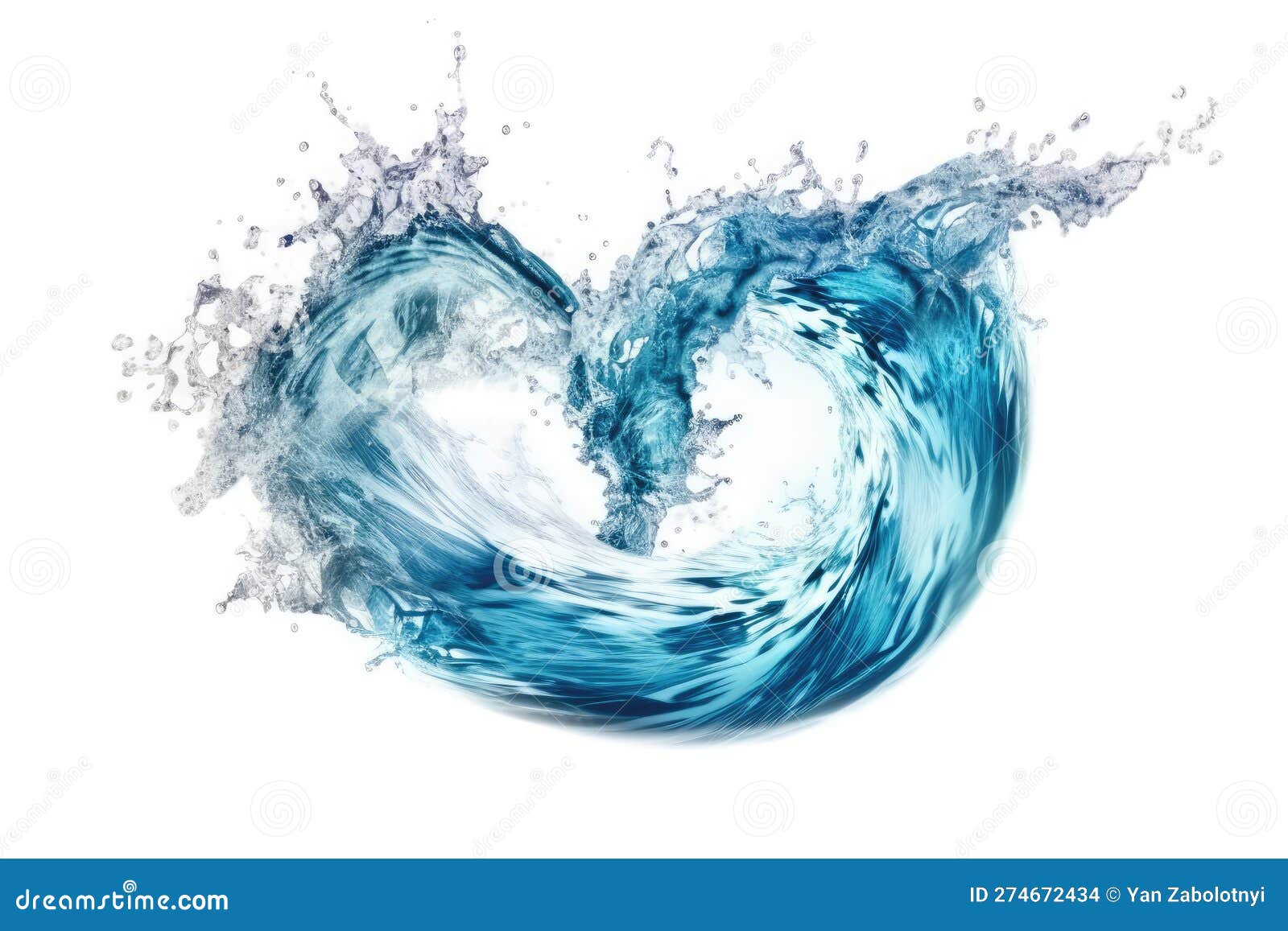 Blue Heart on White Background. Generative AI Stock Illustration ...