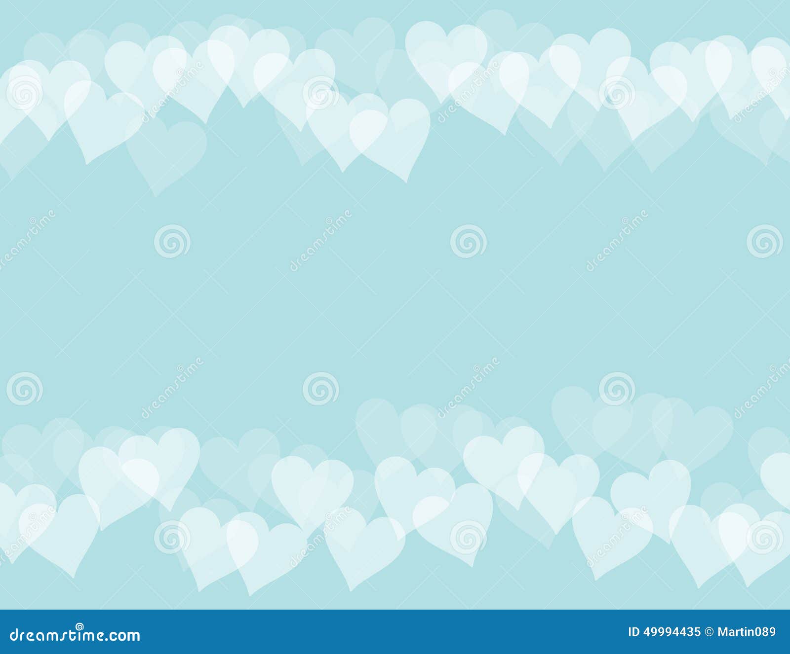 Blue hearts banner stock vector. Illustration of borders - 49994435