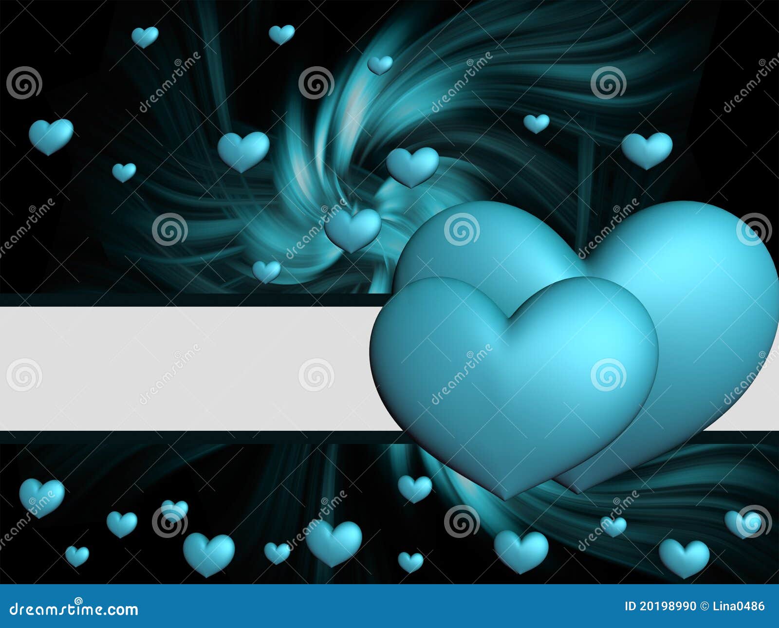 Blue hearts stock illustration. Illustration of picture - 20198990