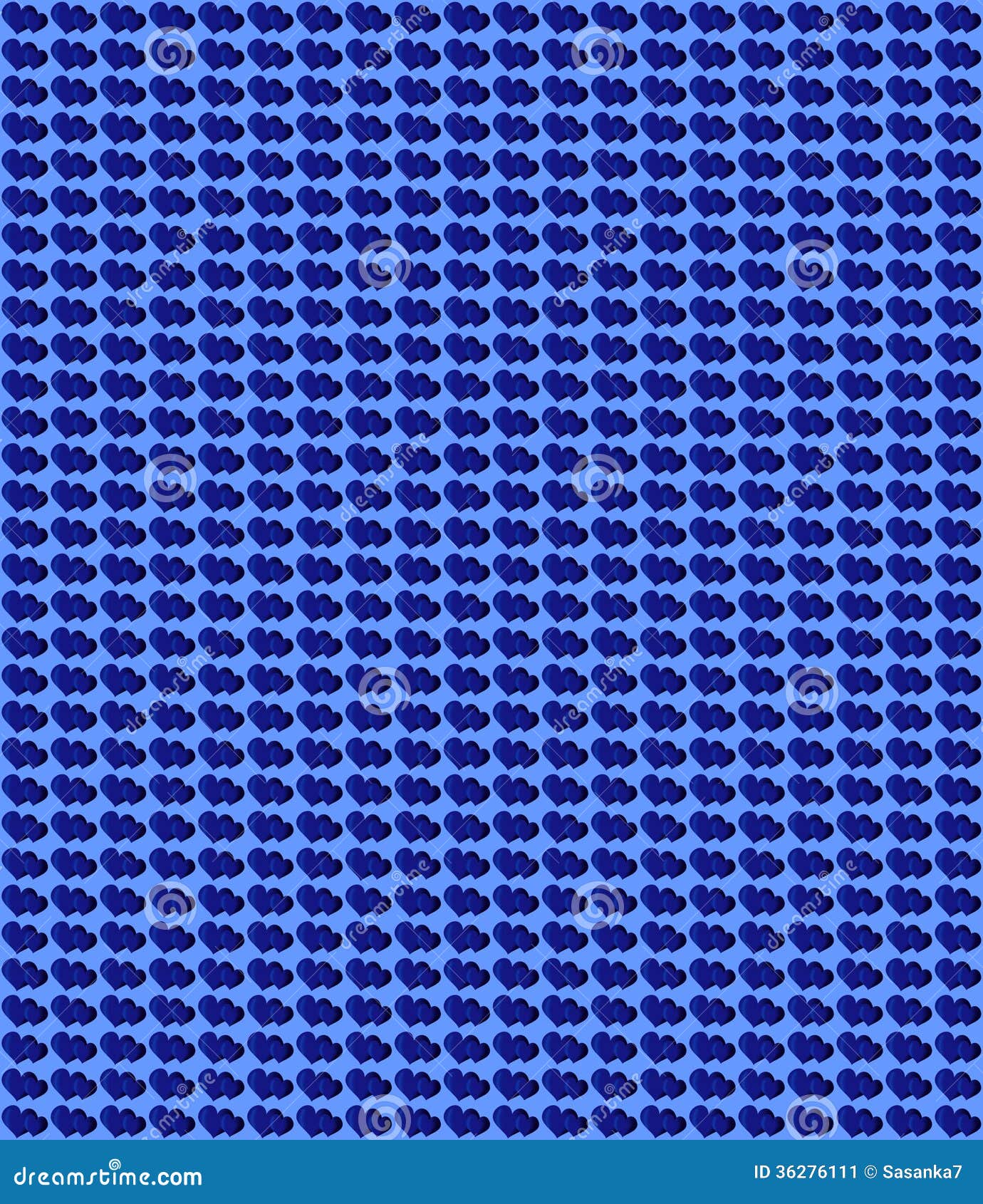 Blue hearts pattern stock illustration. Illustration of lines - 36276111