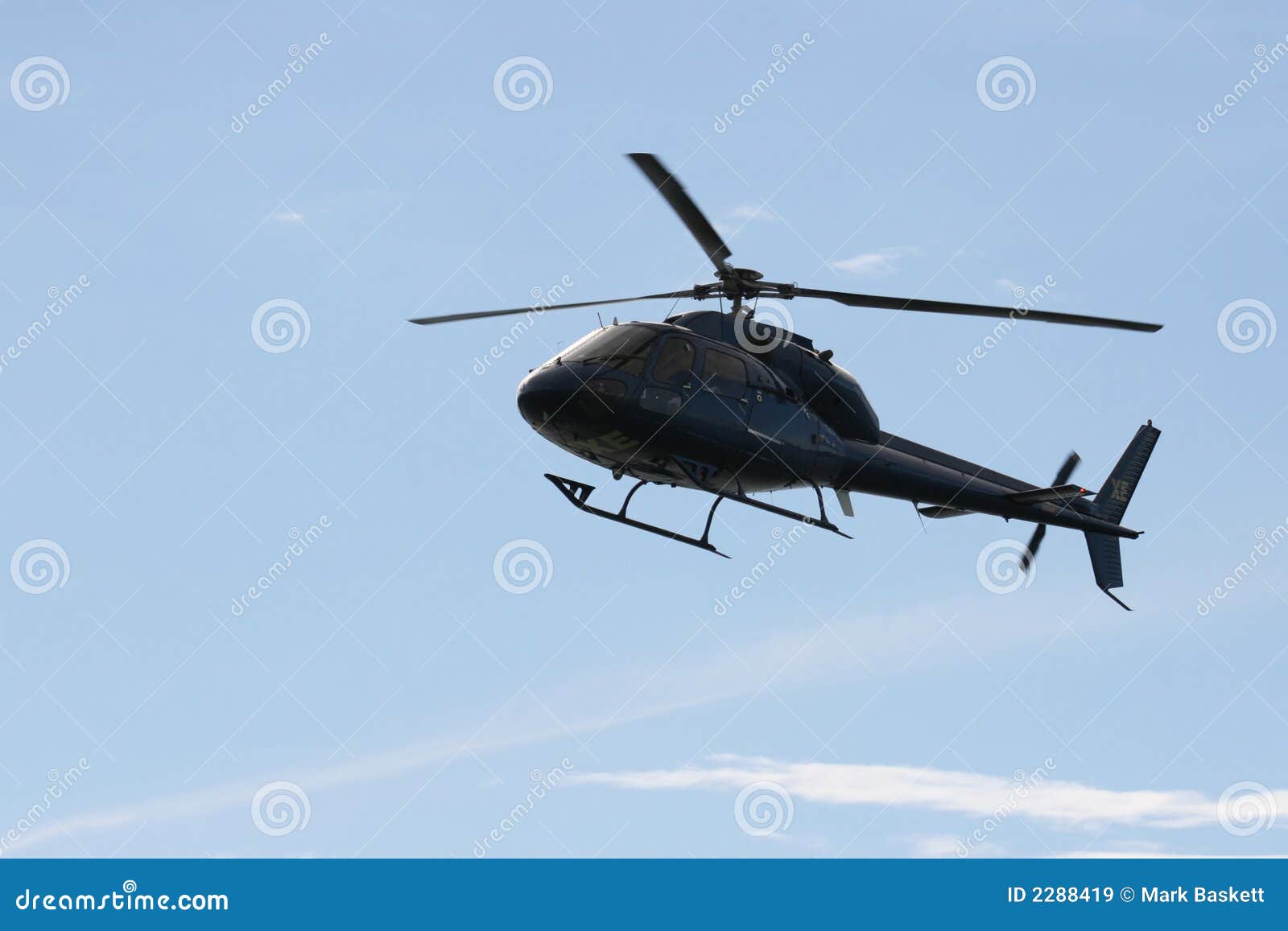 Blue Helicopter stock image. Image of helicopter, flying - 2288419