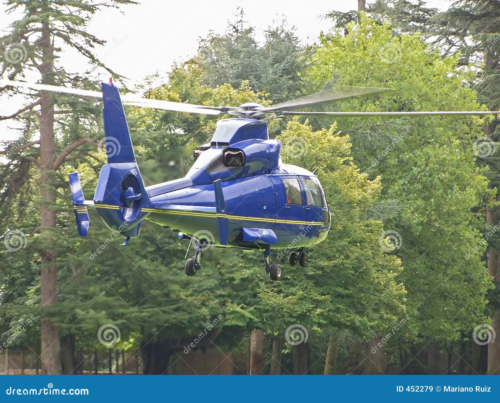 Blue Helicopter stock image. Image of land, machine, blades - 452279