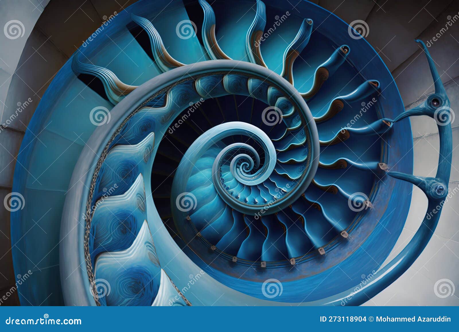 The blue helix stock illustration. Illustration of fractal - 273118904