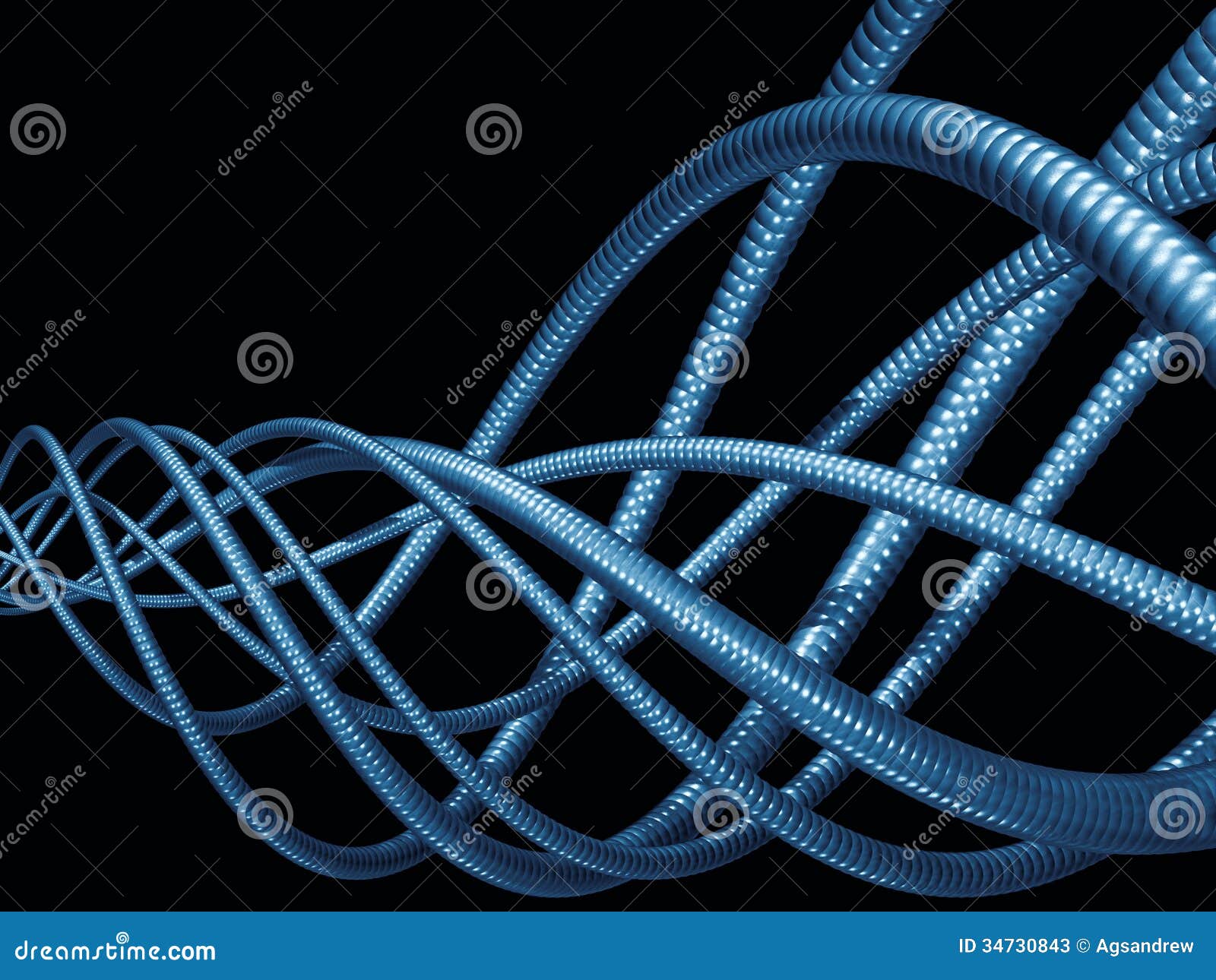 Blue Helix stock illustration. Illustration of oscillation - 34730843
