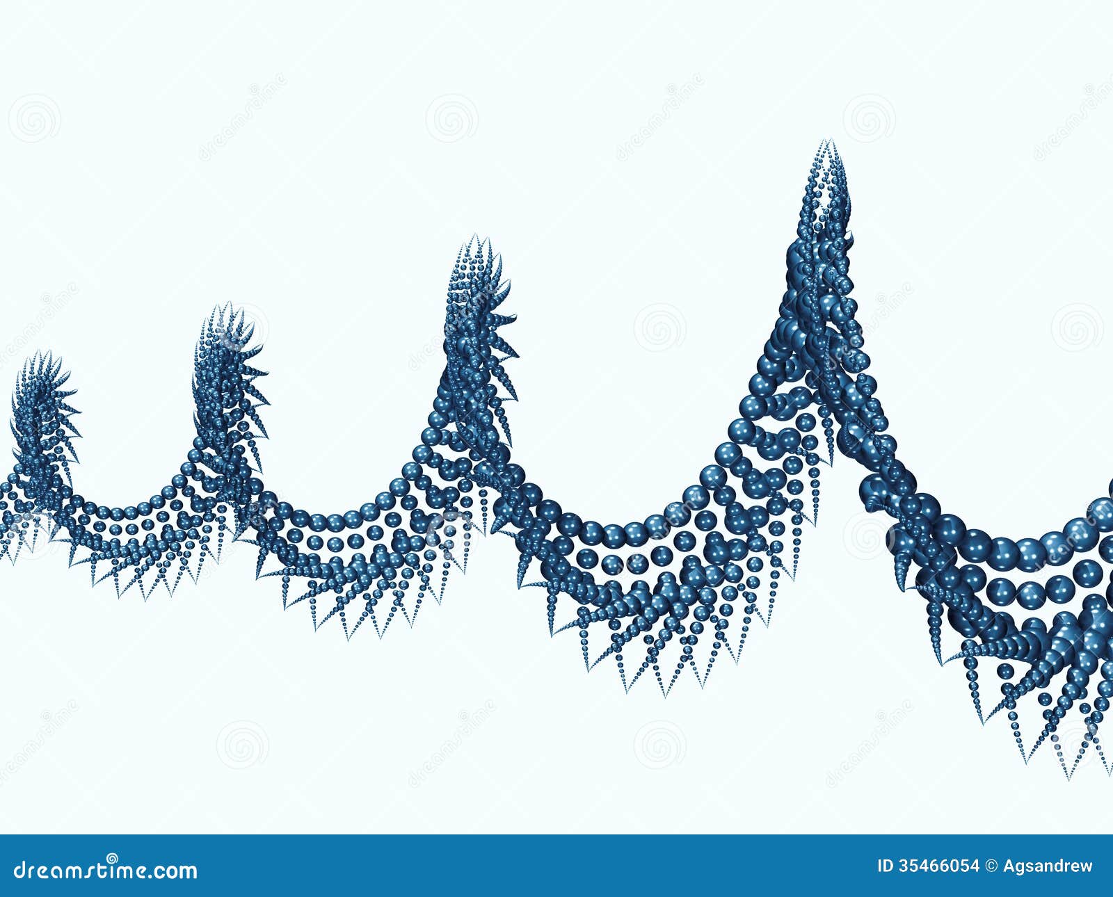 Blue Helix stock illustration. Illustration of blue, backdrop - 35466054