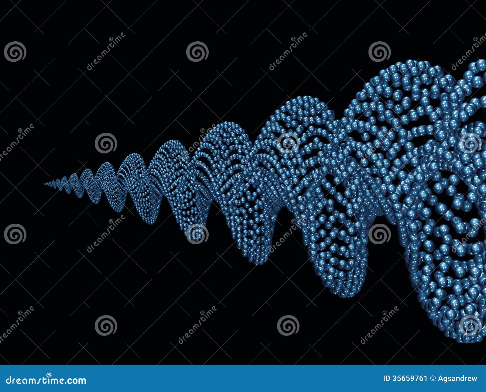 Blue Helix stock illustration. Illustration of rendering - 35659761