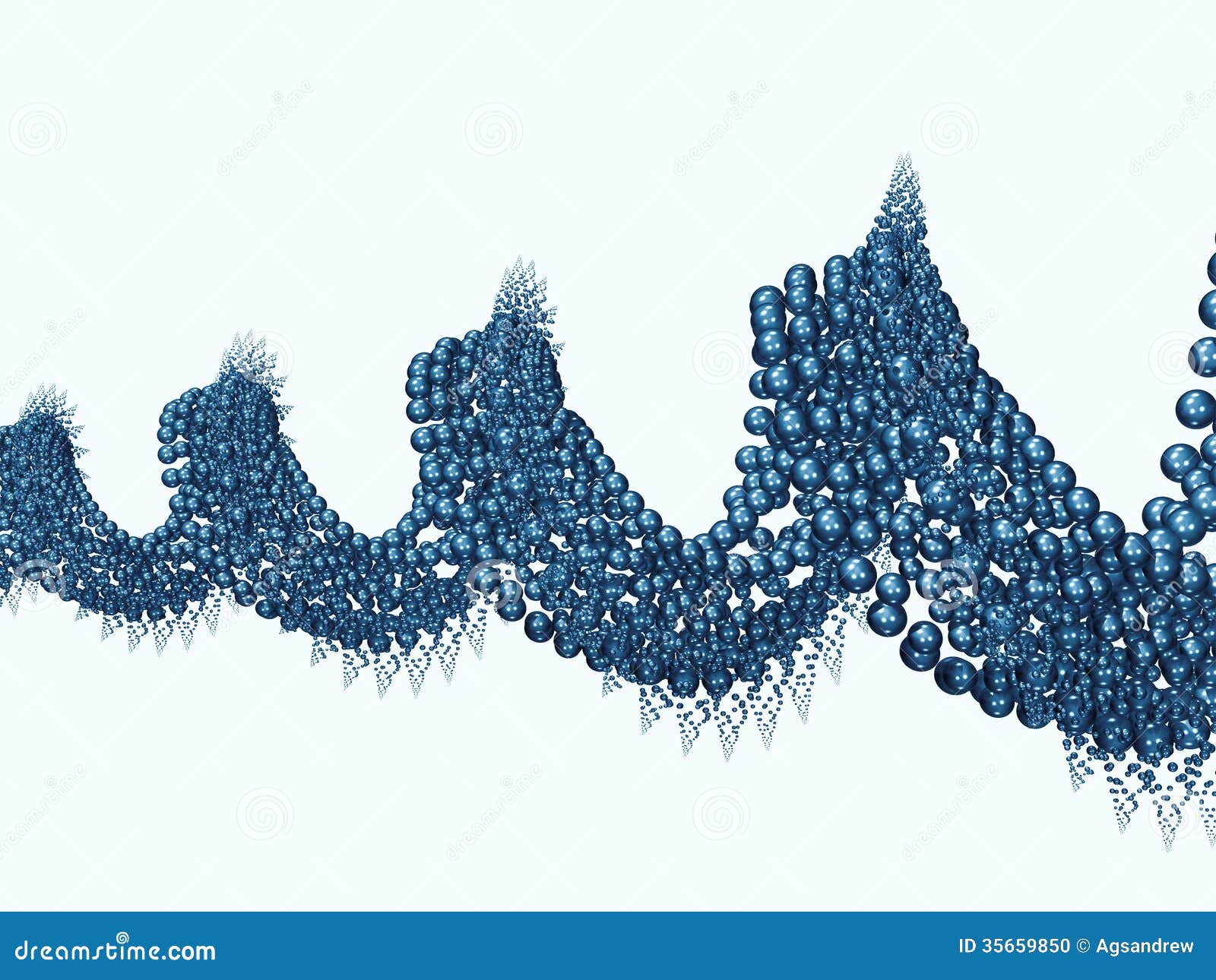 Blue Helix stock illustration. Illustration of concept - 35659850