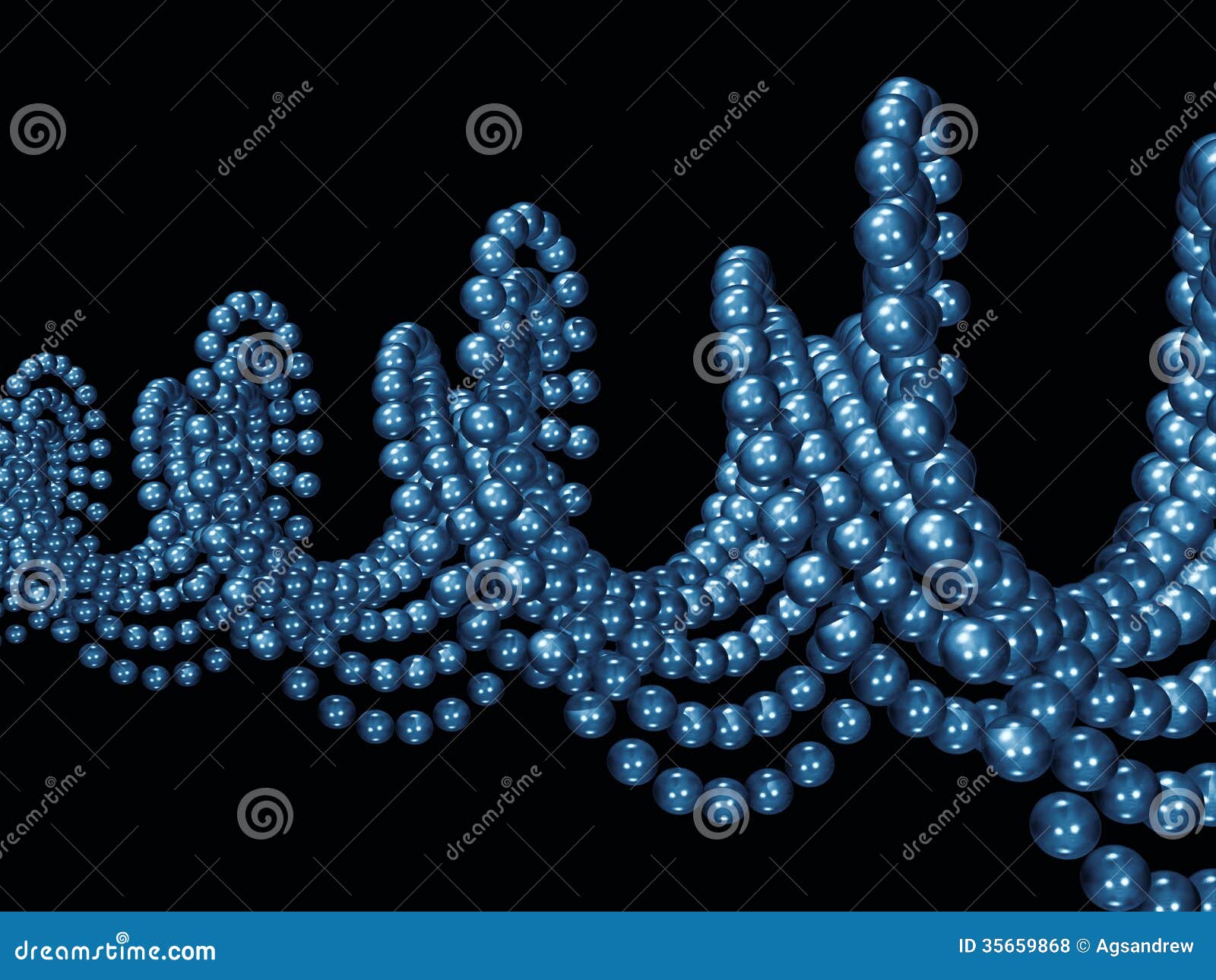 Blue Helix stock illustration. Illustration of dimensional - 35659868