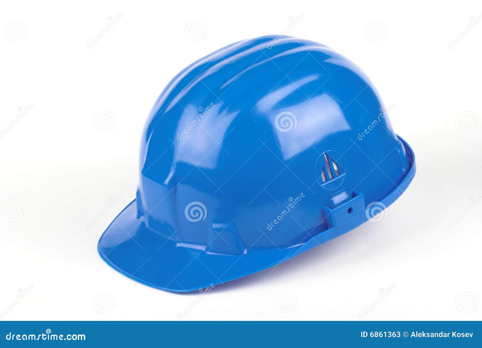 Blue helmet stock image. Image of health, engineer, industrial - 6861363