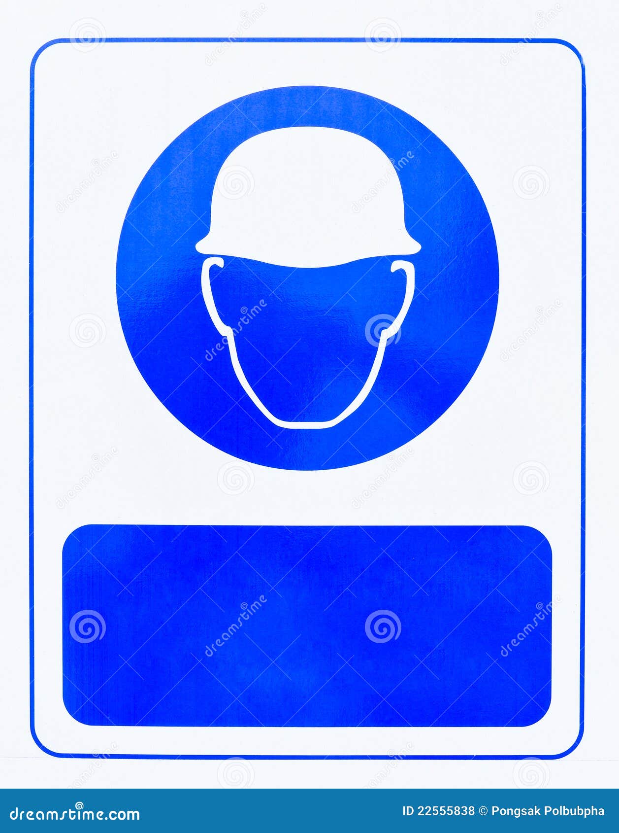 Blue helmet symbol stock photo. Image of concept, industrial - 22555838