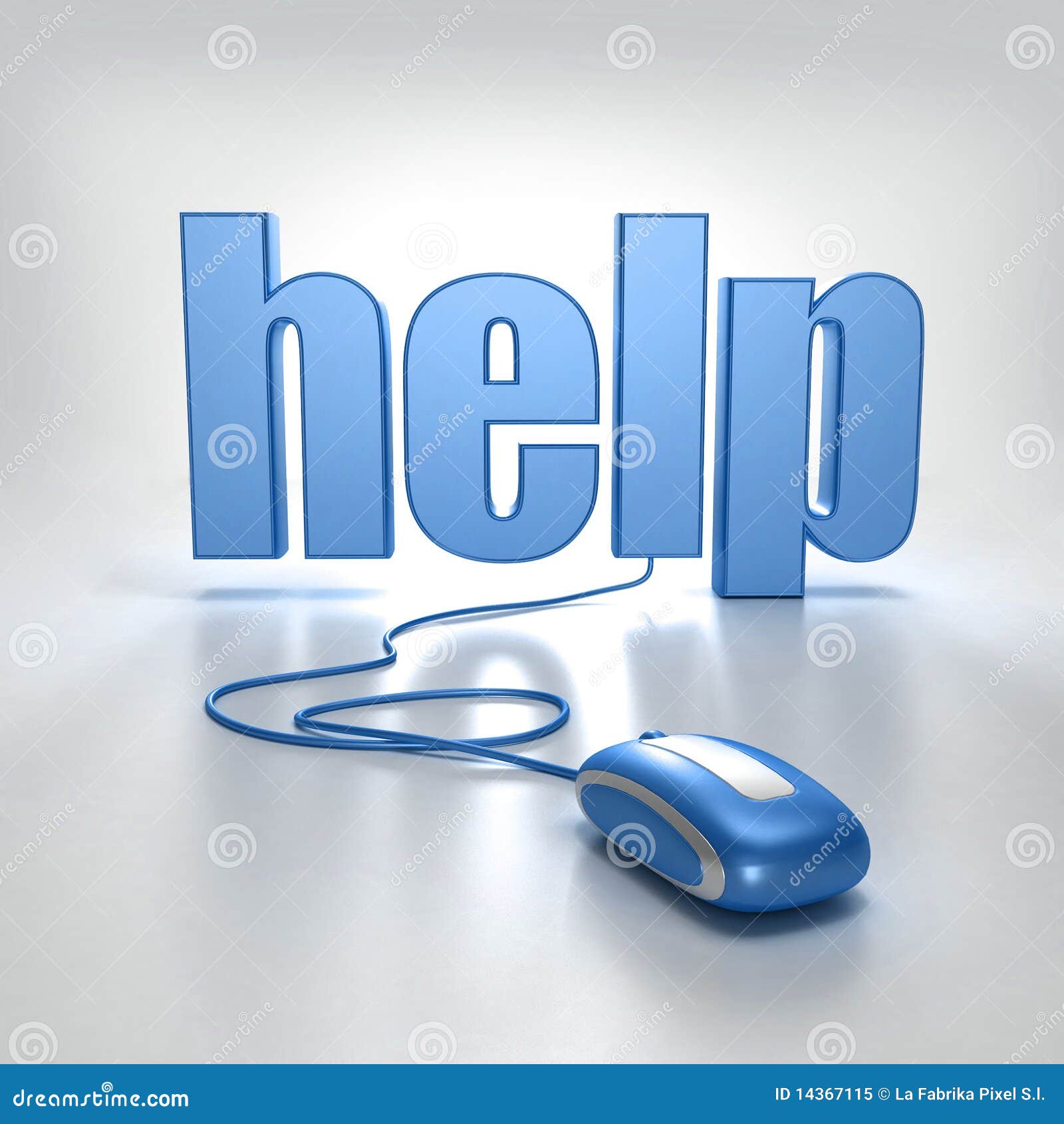 Blue help online stock illustration. Illustration of panic - 14367115