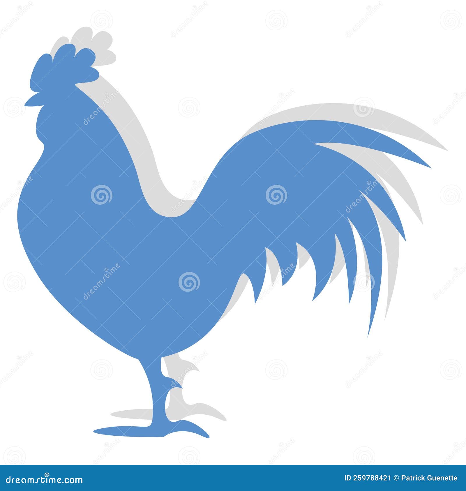 Blue hen, icon icon stock vector. Illustration of animal - 259788421